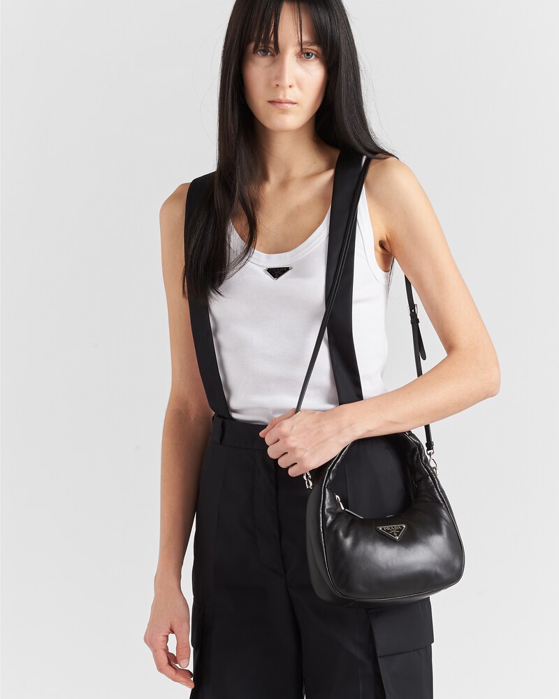 Black Prada Soft Padded Nappa Leather Mini-bag | PRADA