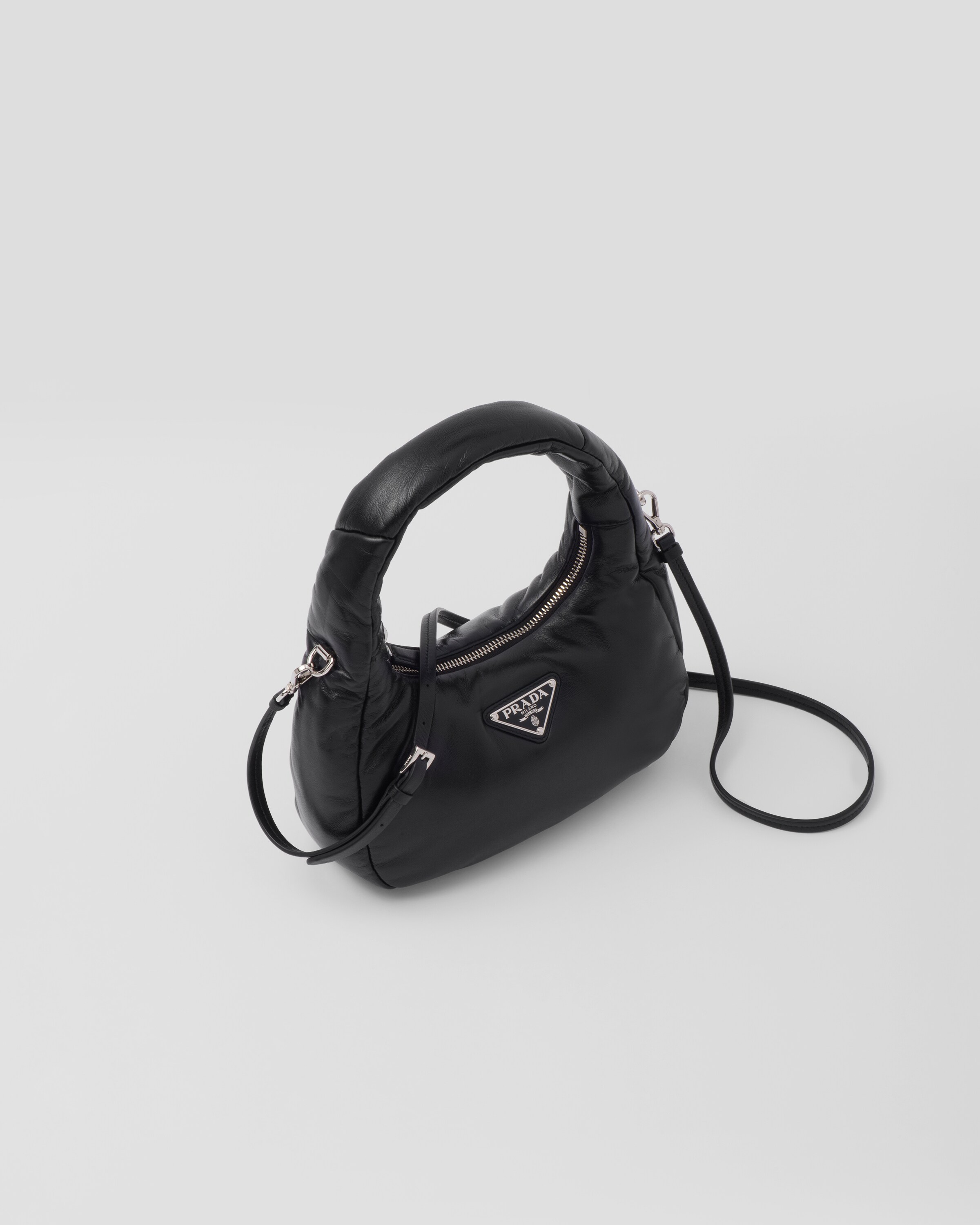 Black Prada Soft Padded Nappa Leather Mini-bag | PRADA