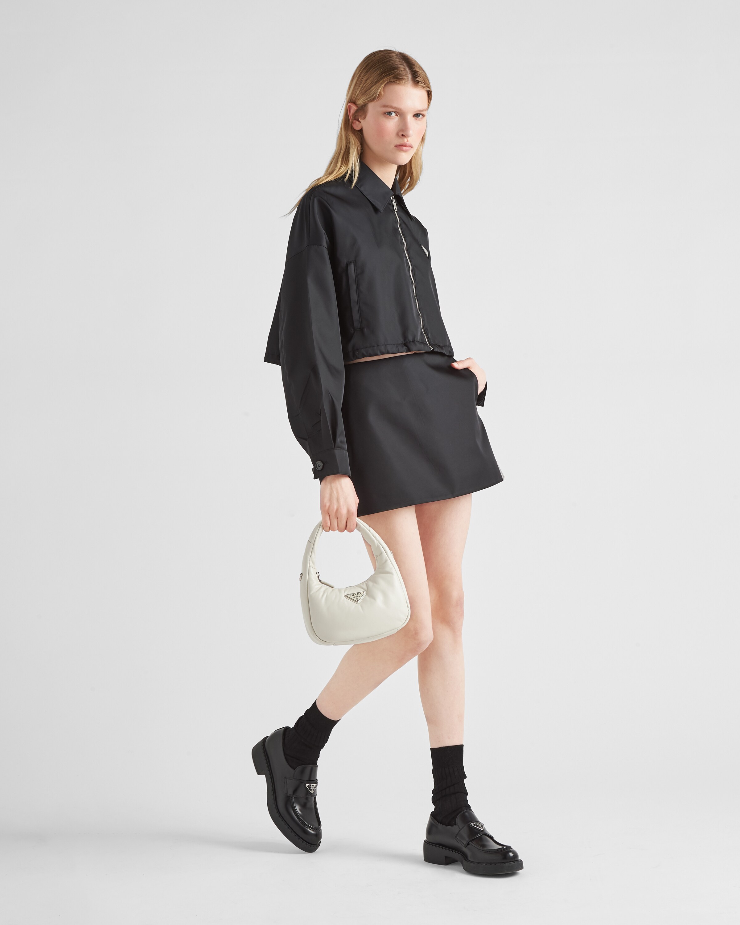 White Prada Soft Padded Nappa Leather Mini-bag | PRADA