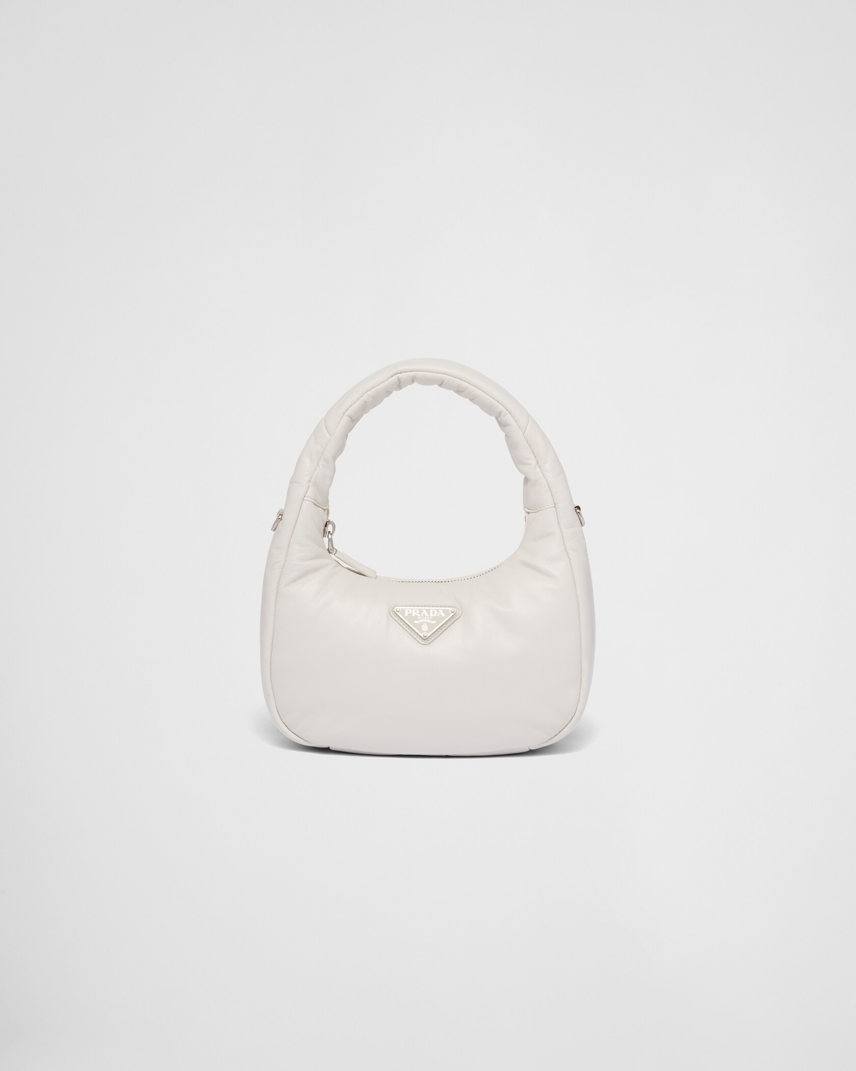 White Prada Soft Padded Nappa Leather Mini-bag | PRADA