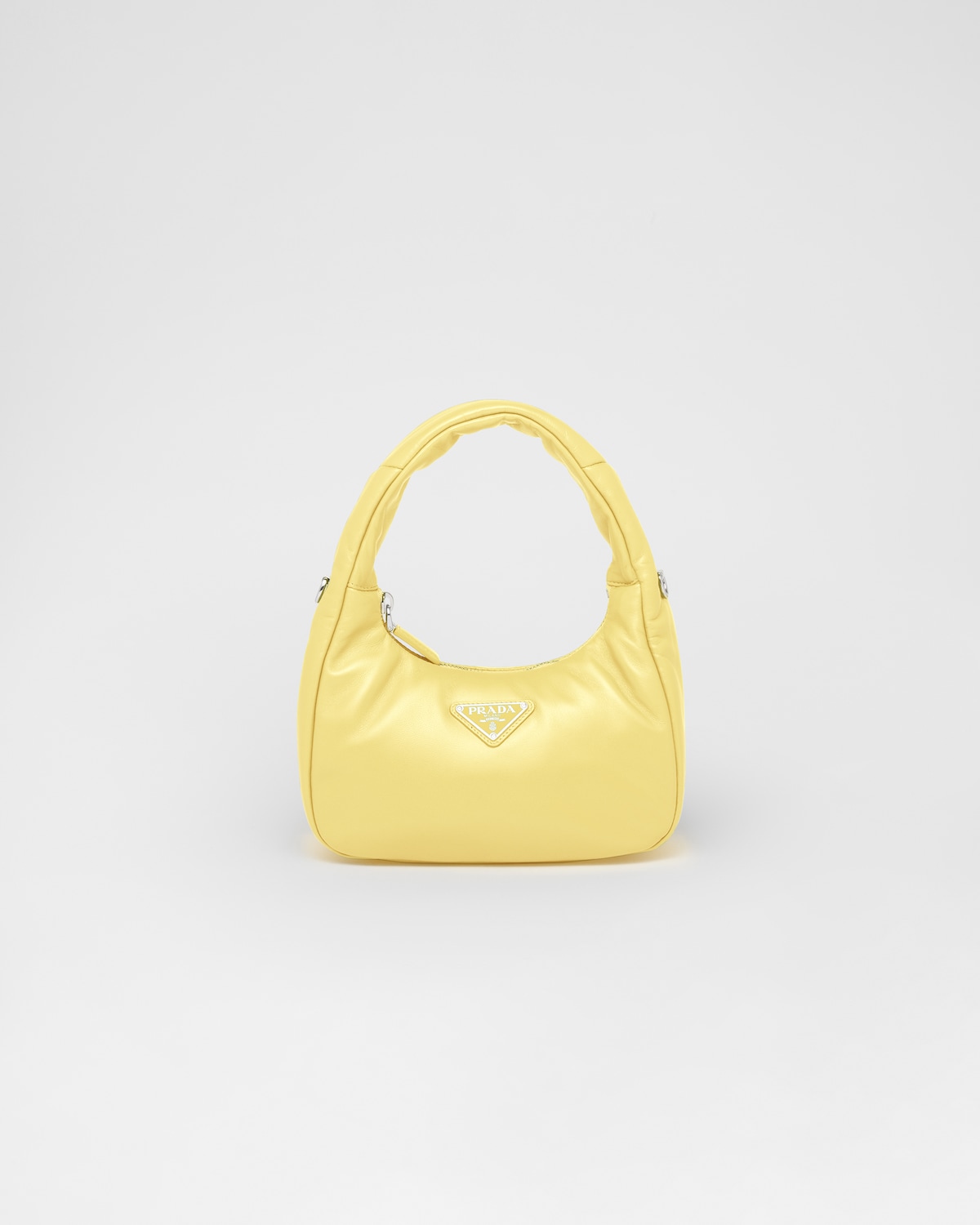 Citron Yellow Prada Soft Padded Nappa Leather Mini-bag | PRADA