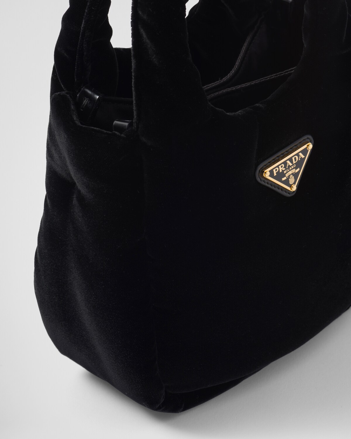 Black Padded Velvet Mini Handbag | PRADA