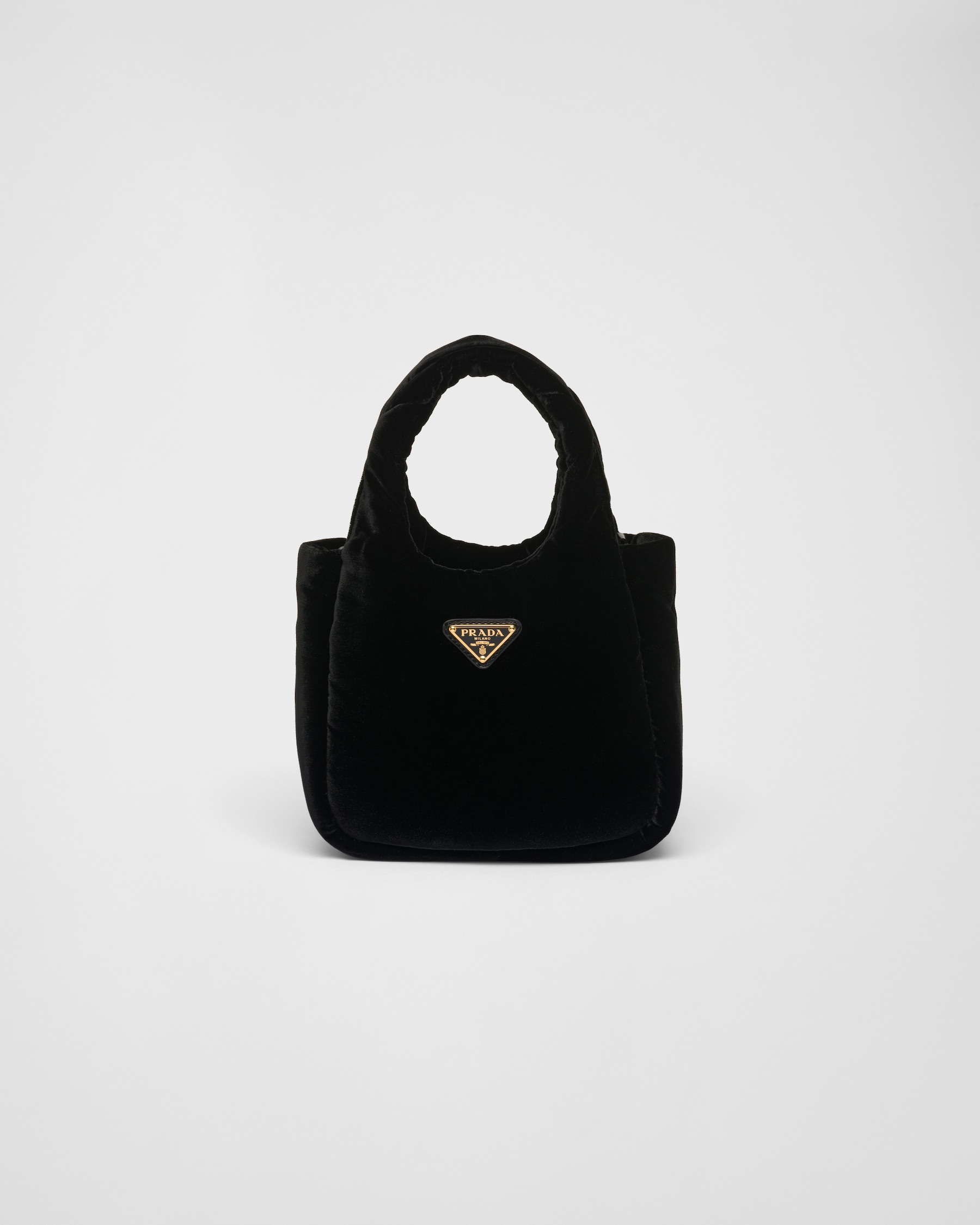 Black Padded Velvet Mini Handbag | PRADA