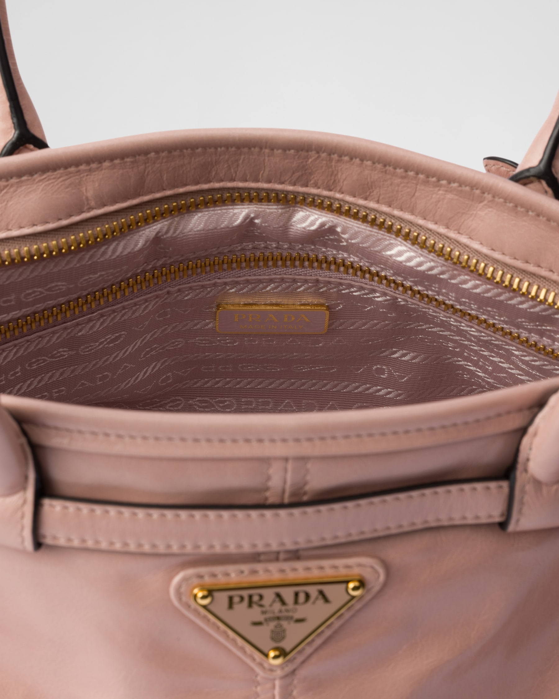 Lily-of-the-valley Prada Bonnie Medium Leather Handbag | PRADA - United ...