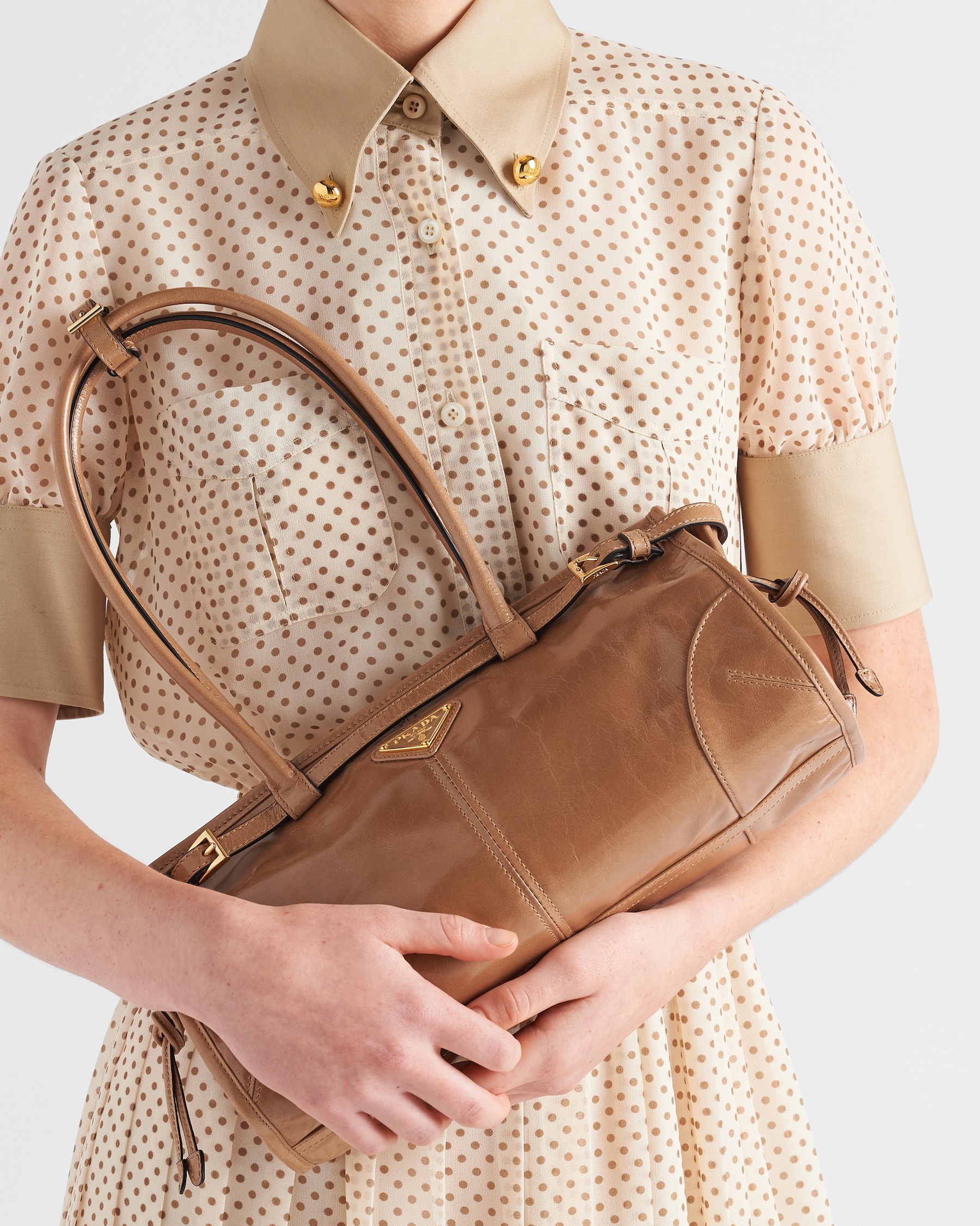 Cameo Prada Bonnie Medium Leather Handbag | PRADA