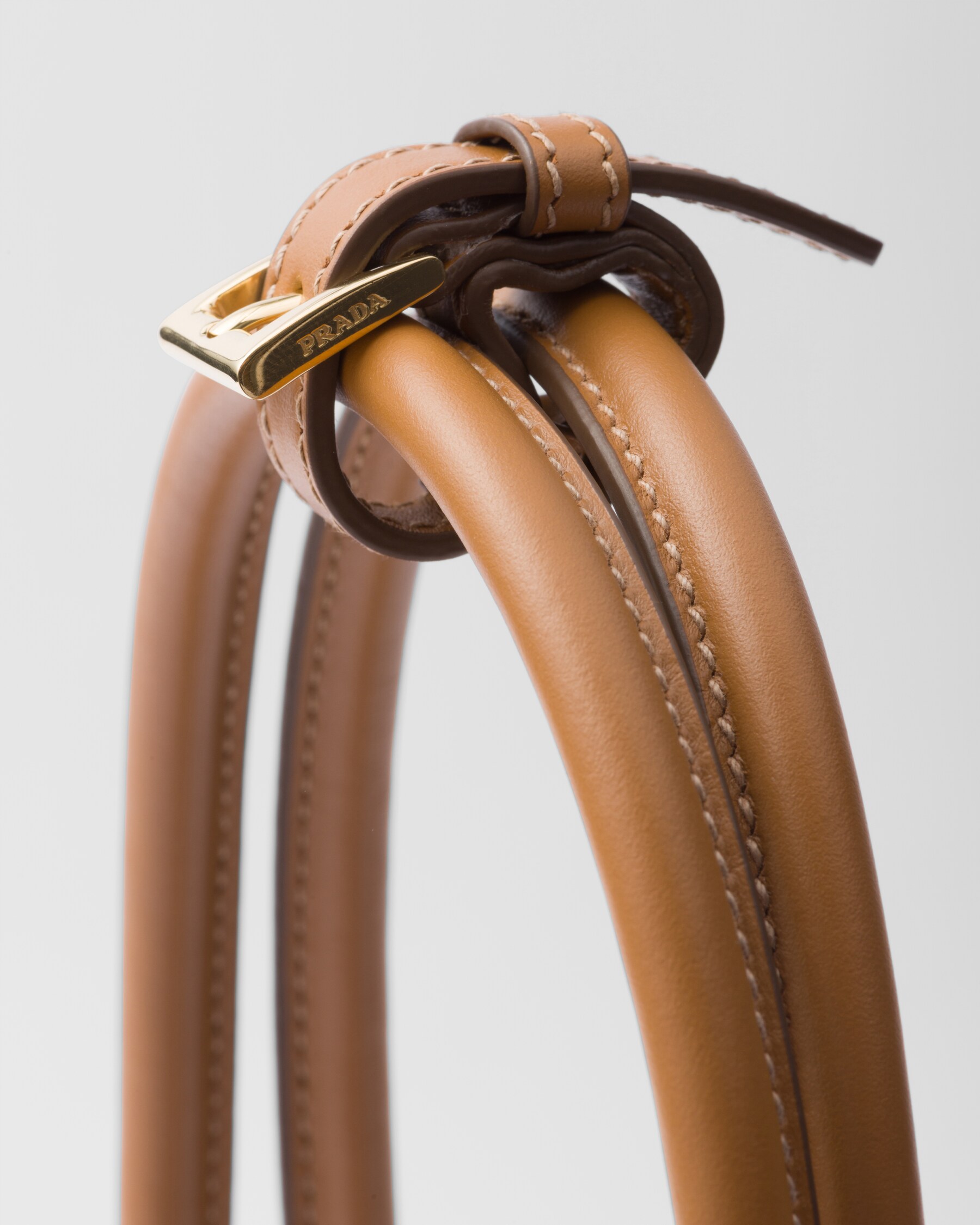 Caramel Small Leather Handbag | PRADA