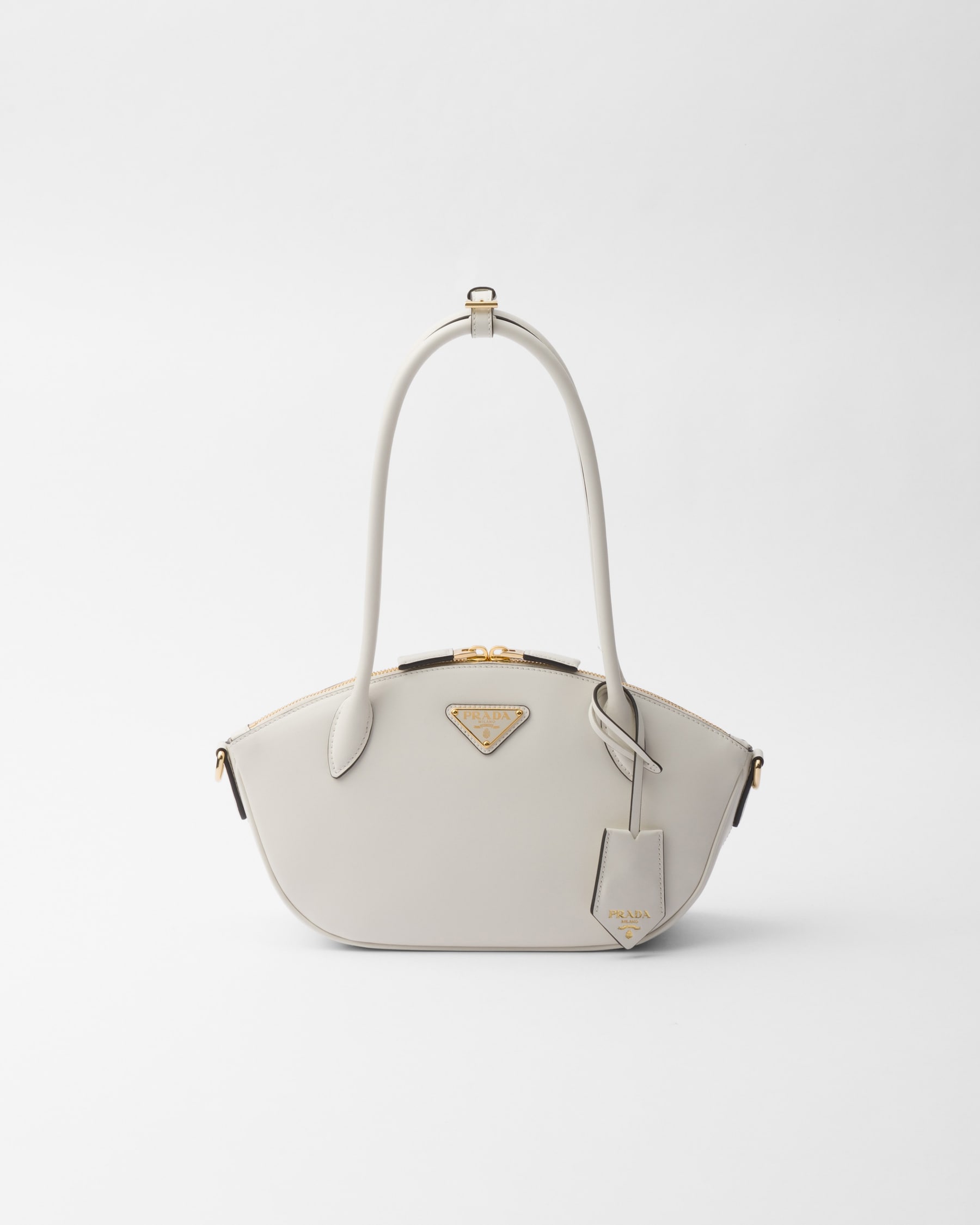 White Small Leather Handbag | PRADA