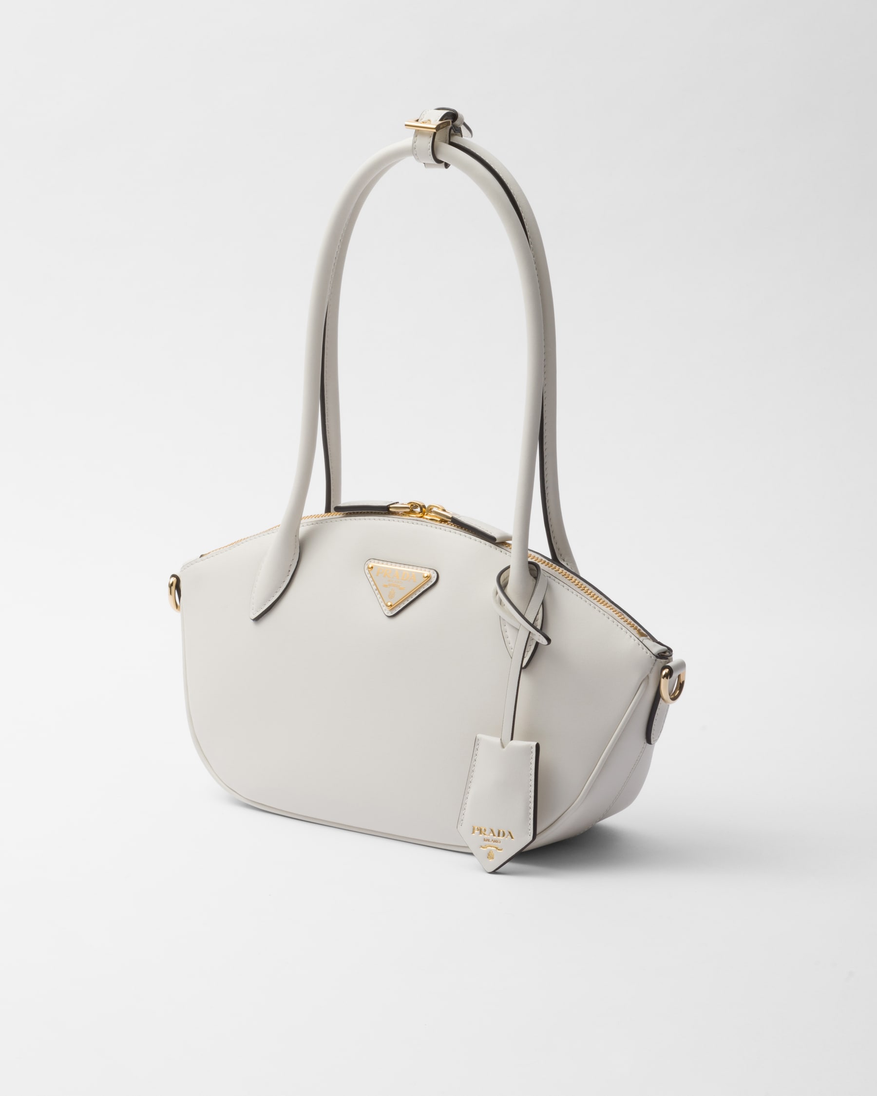 White Small Leather Handbag | PRADA