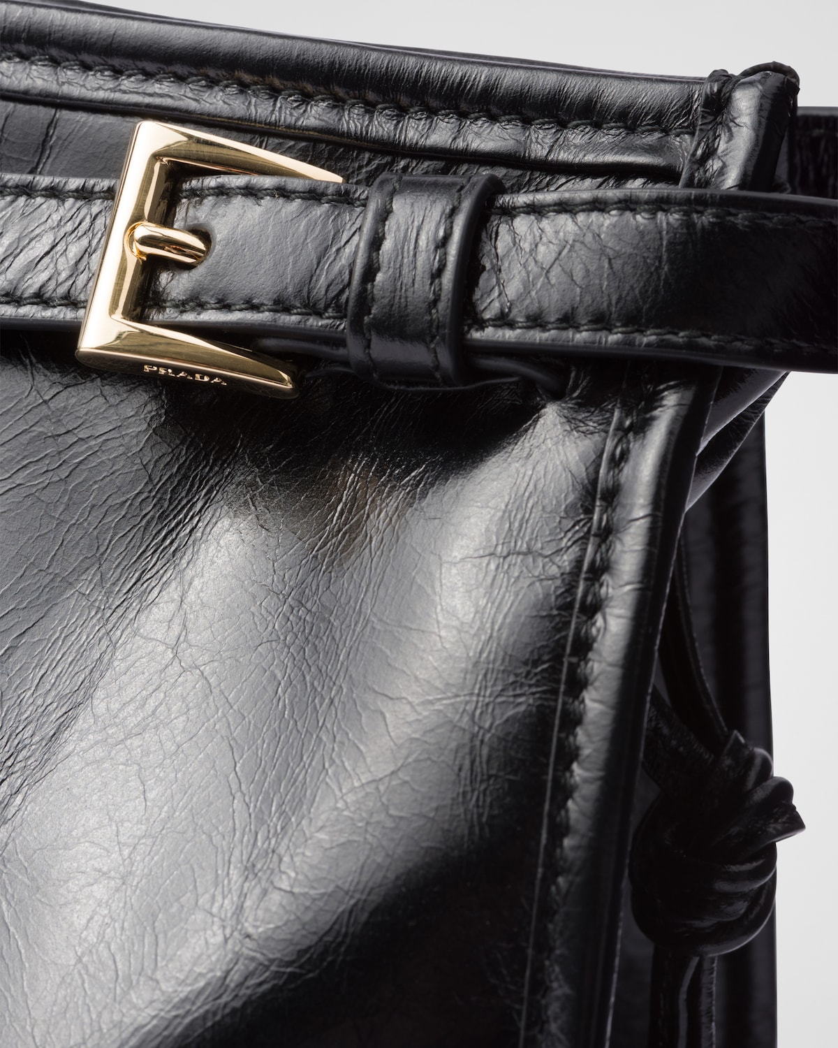 Black Large Leather Handbag | PRADA