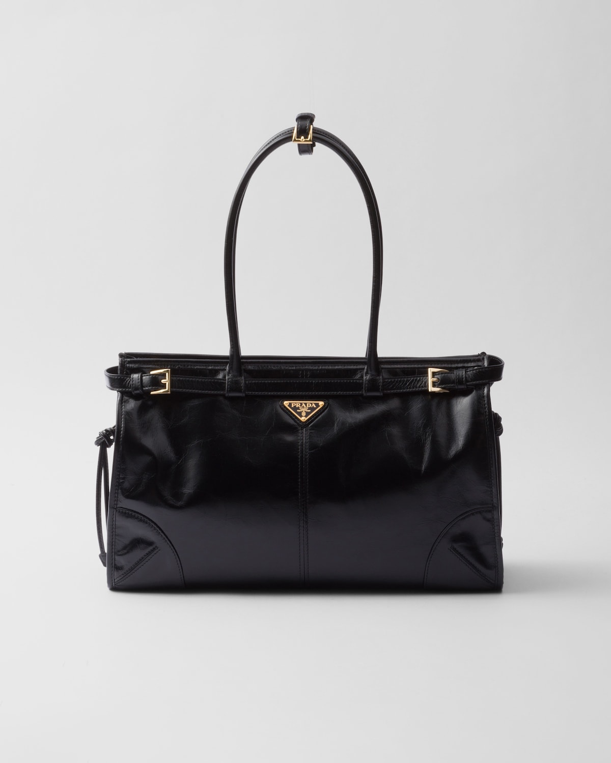 Black Large Leather Handbag | PRADA