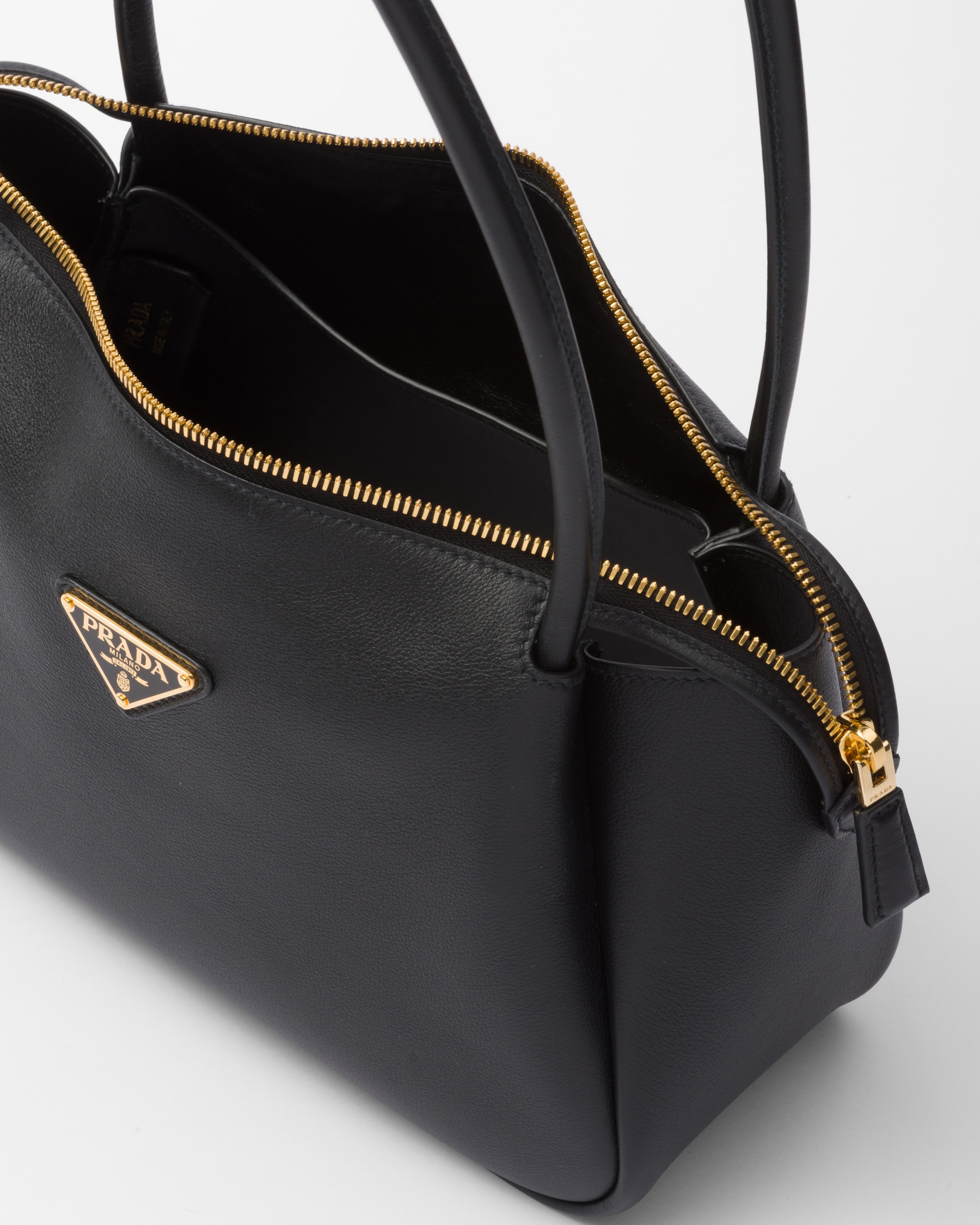 Sac à Main En Cuir Noir | PRADA