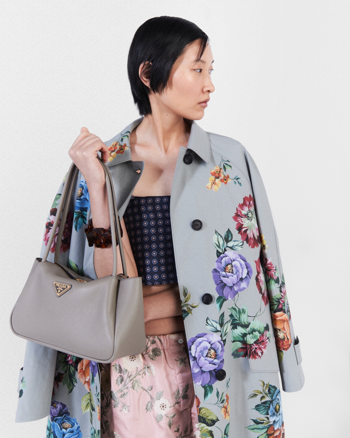 Clay Medium Leather Handbag | PRADA