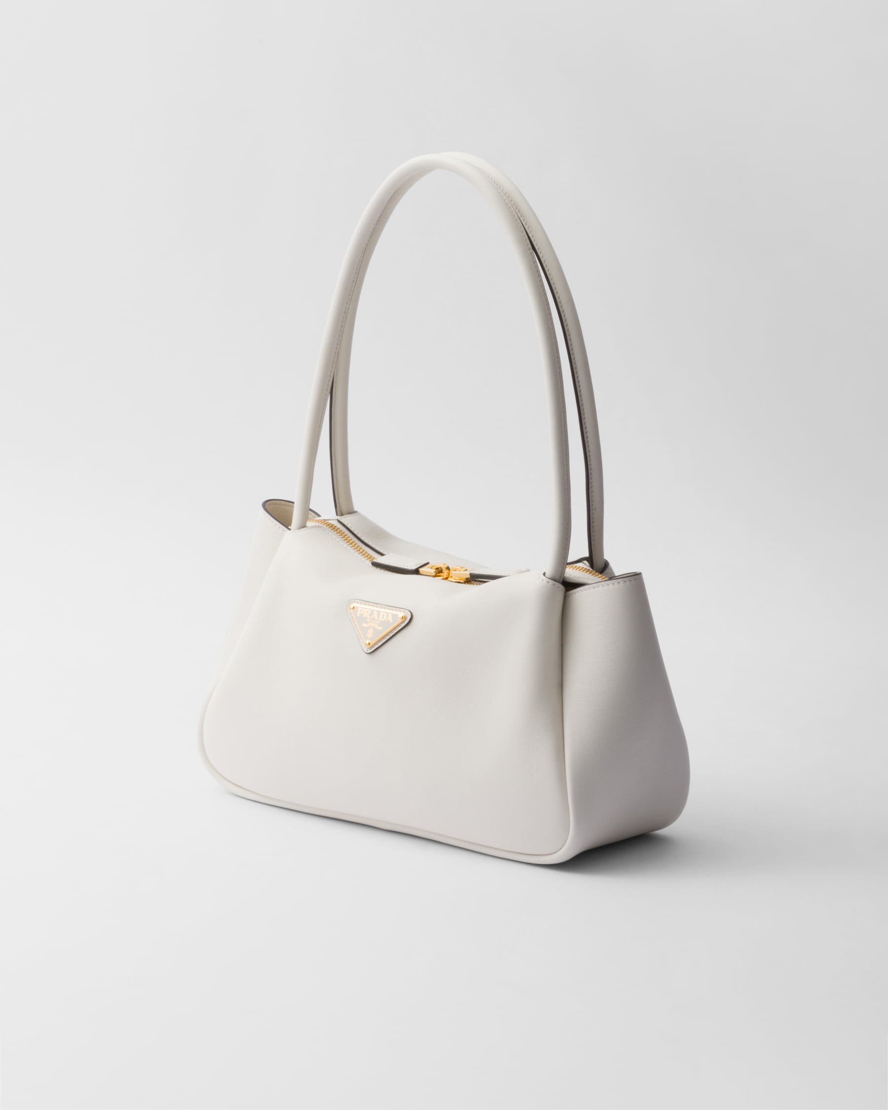 White Medium Leather Handbag | PRADA