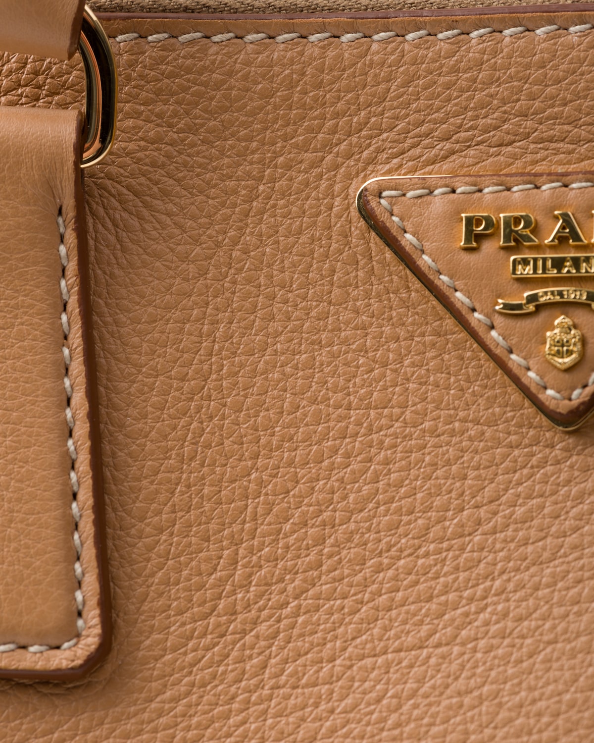 Natural Large Prada Galleria Leather Bag | PRADA