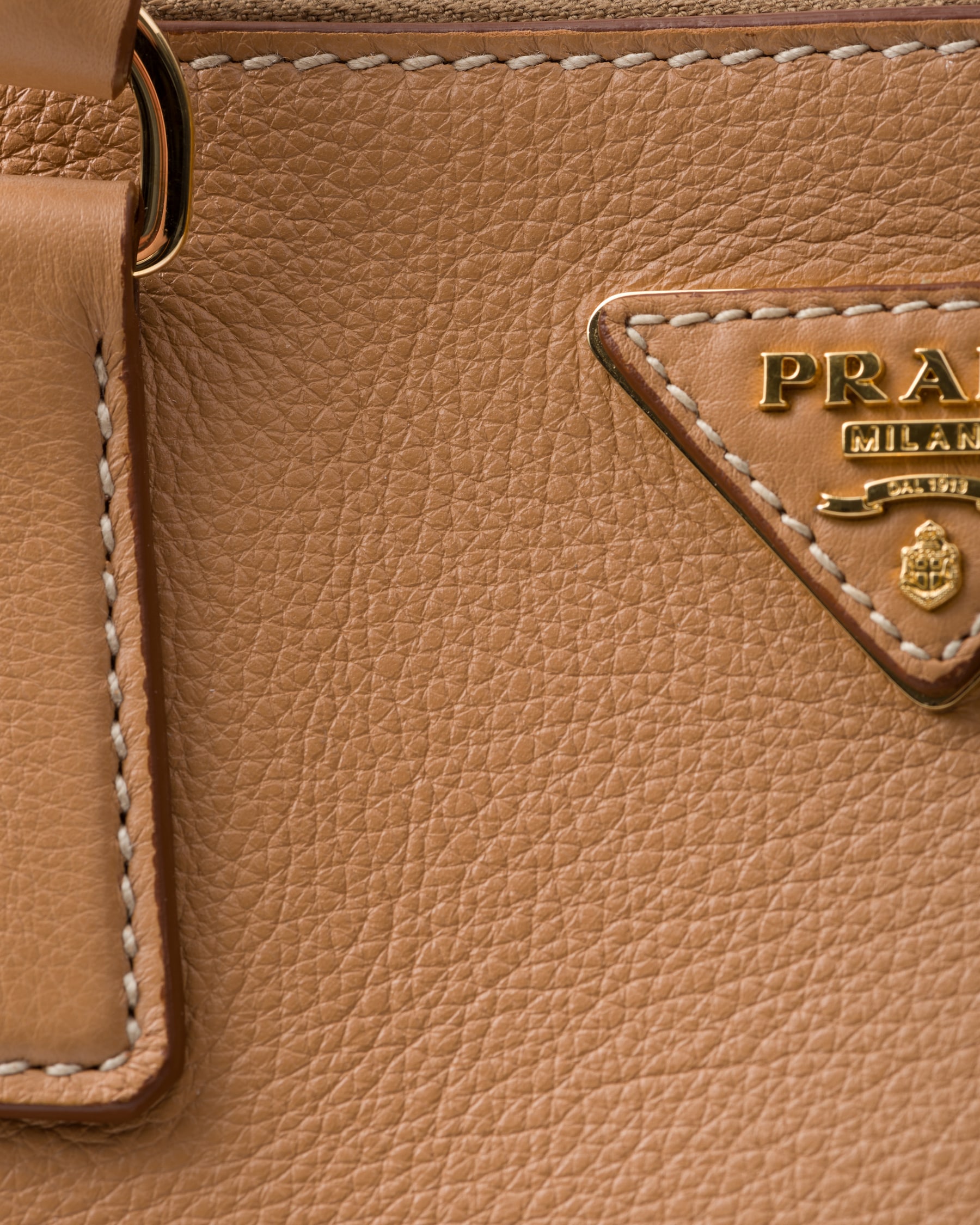 Natural Large Prada Galleria Leather Bag | PRADA