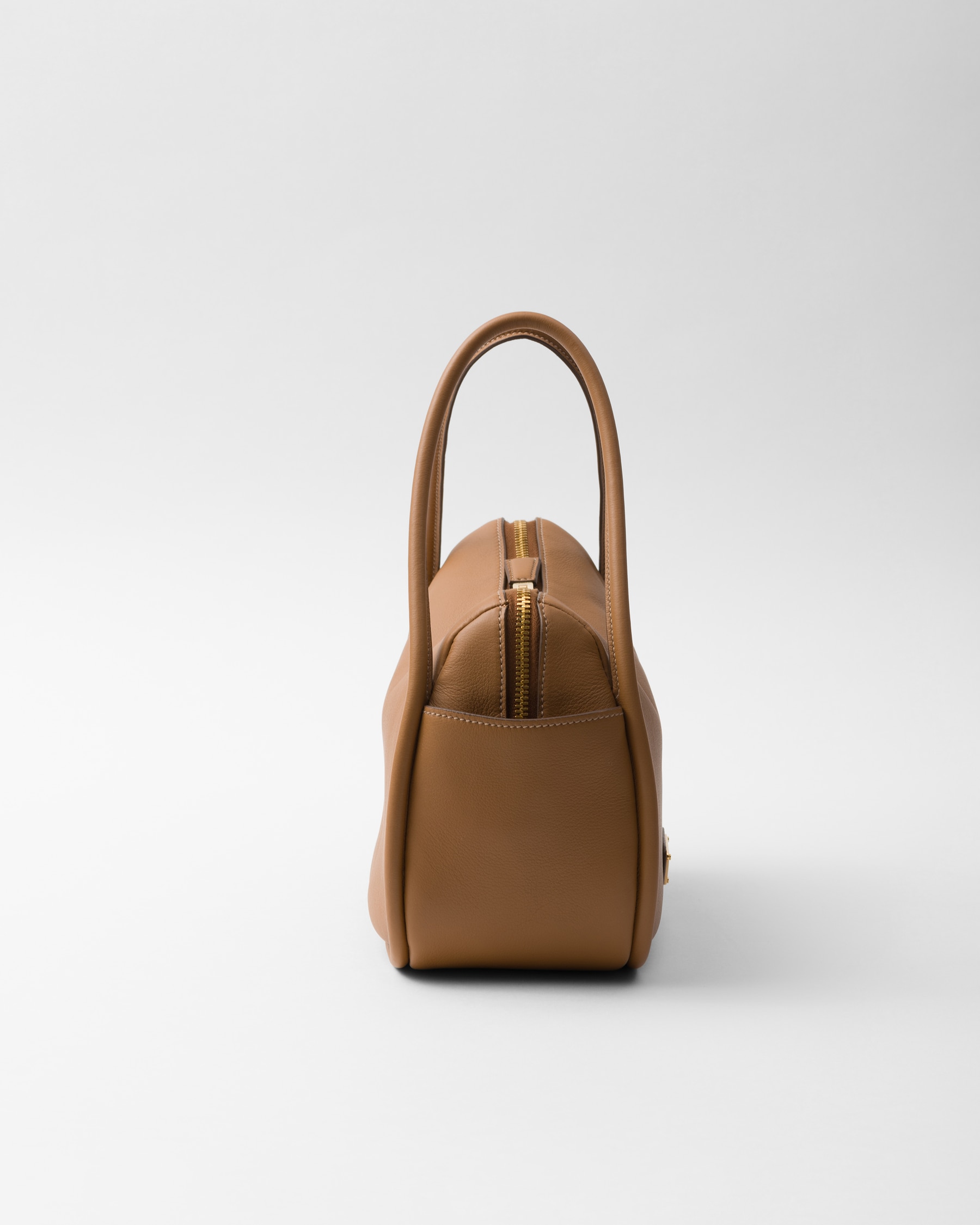 Caramel Prada Darling Leather Handbag | PRADA