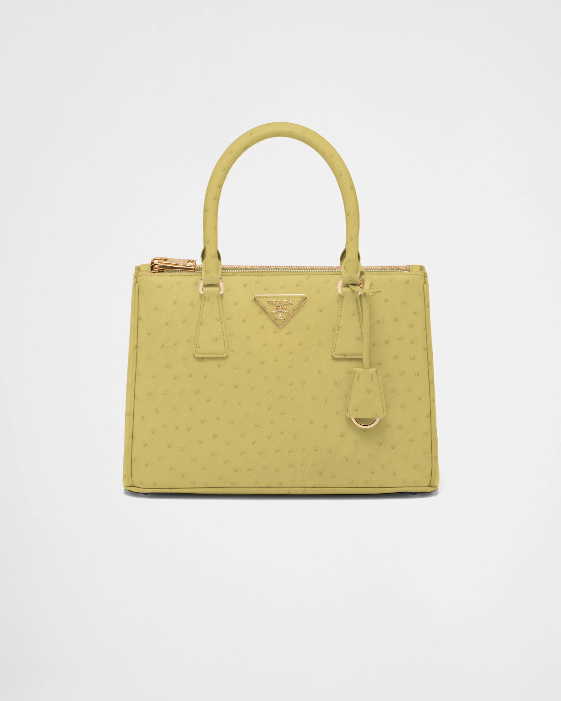 Ananas Mittelgroße Prada Galleria Tasche Aus Straußenleder | PRADA