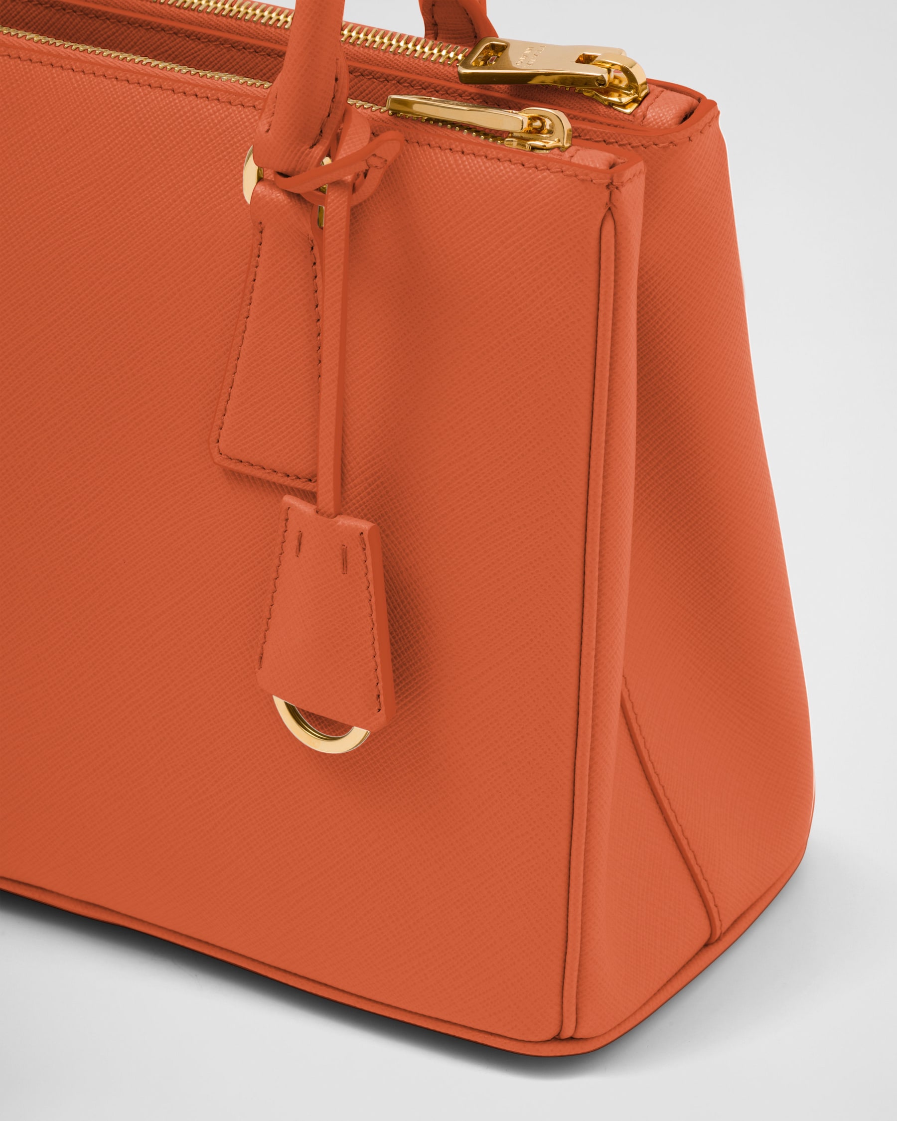 Orange Medium Prada Galleria Saffiano Leather Bag | PRADA