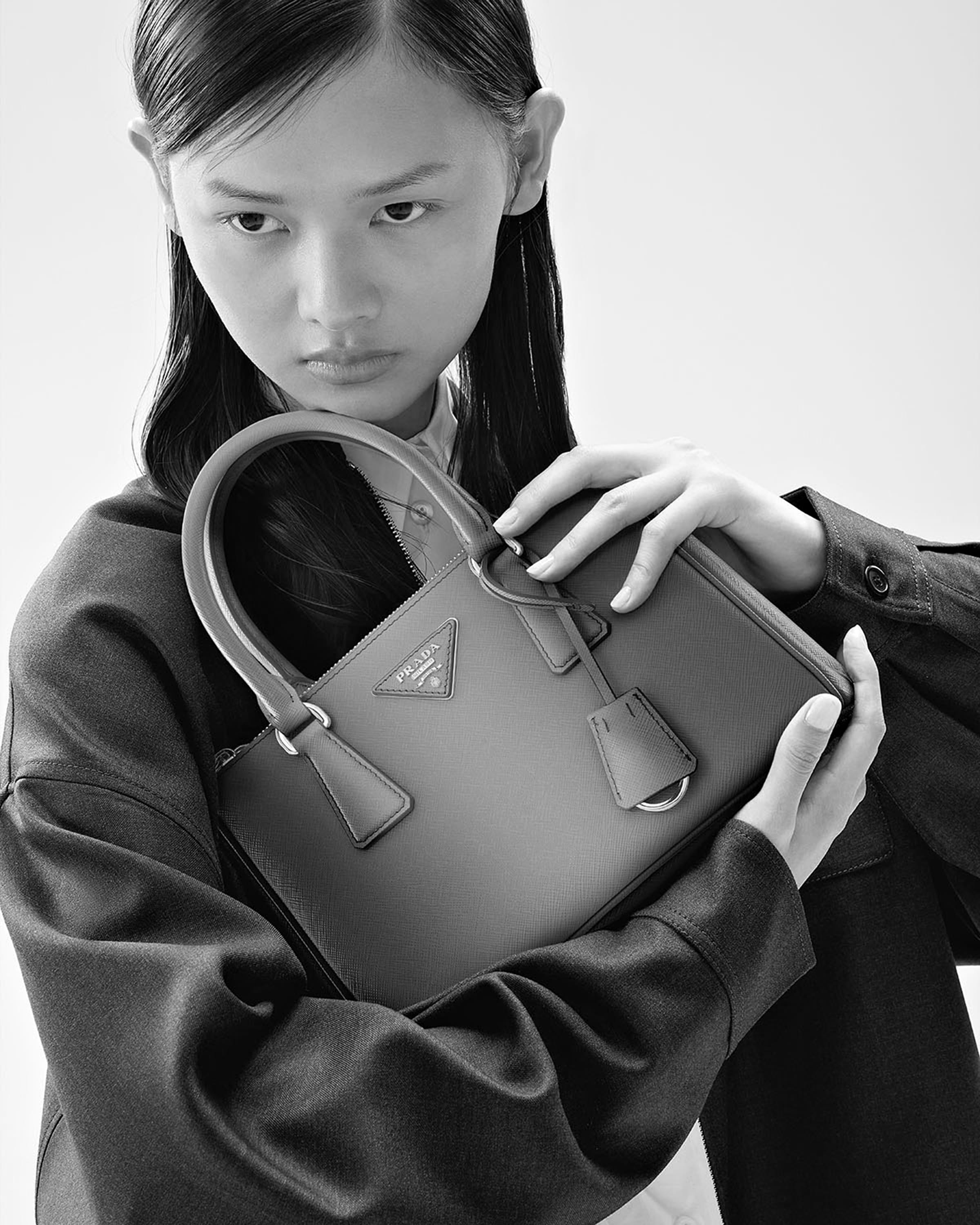 Gradient Light Blue Medium Prada Galleria ombré Saffiano leather bag ...