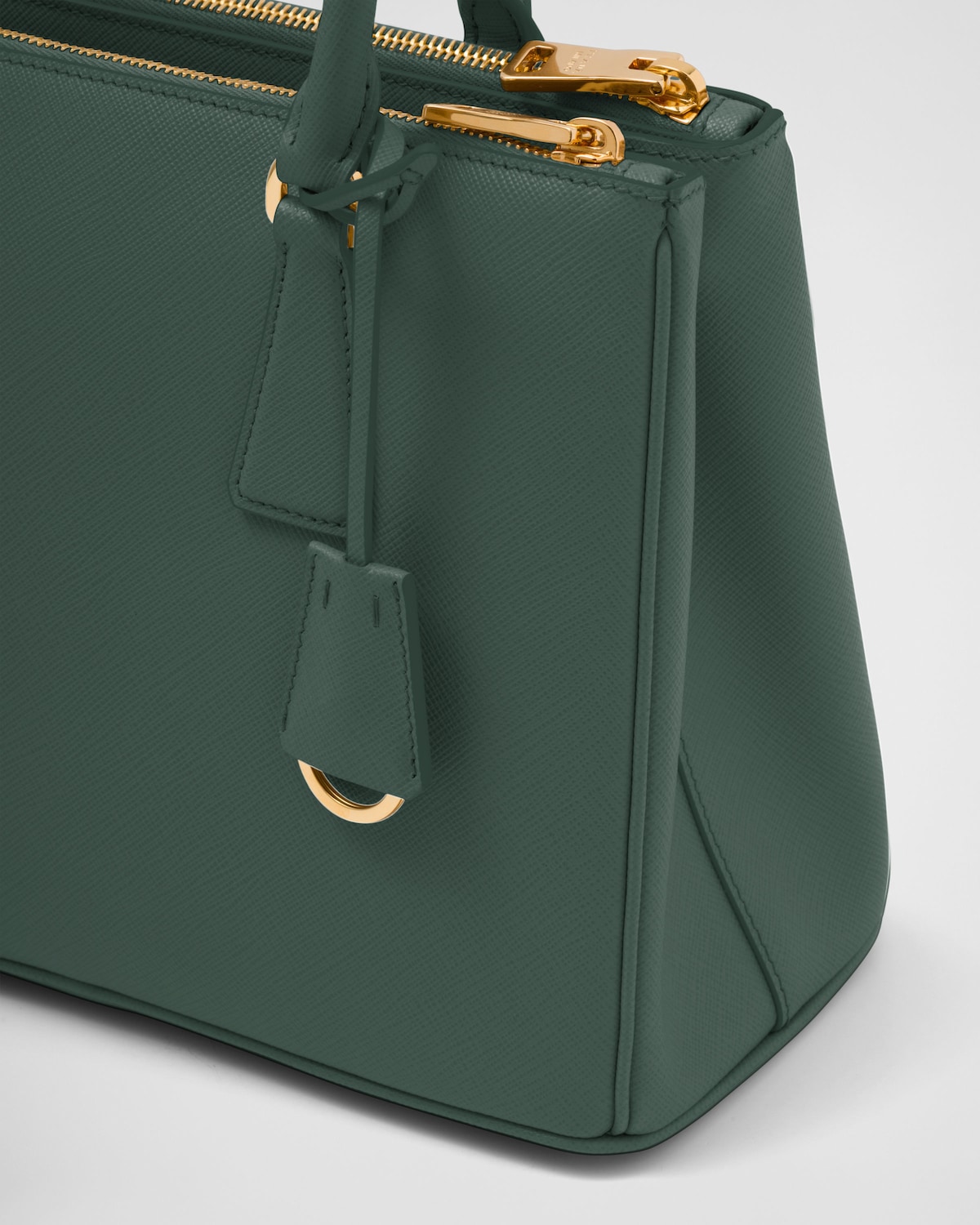 Emerald Green Medium Prada Galleria Saffiano Leather Bag | PRADA
