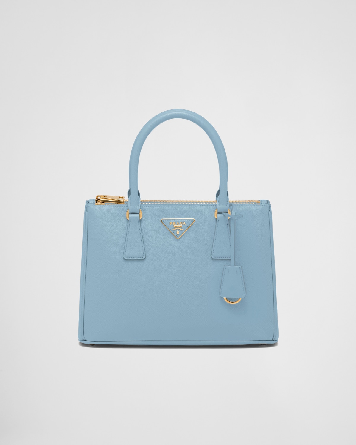 Light Blue Medium Prada Galleria Saffiano Leather Bag | PRADA