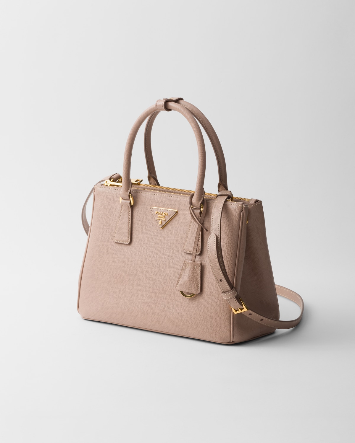 Powder Pink Prada Galleria Medium Saffiano Leather Bag | PRADA