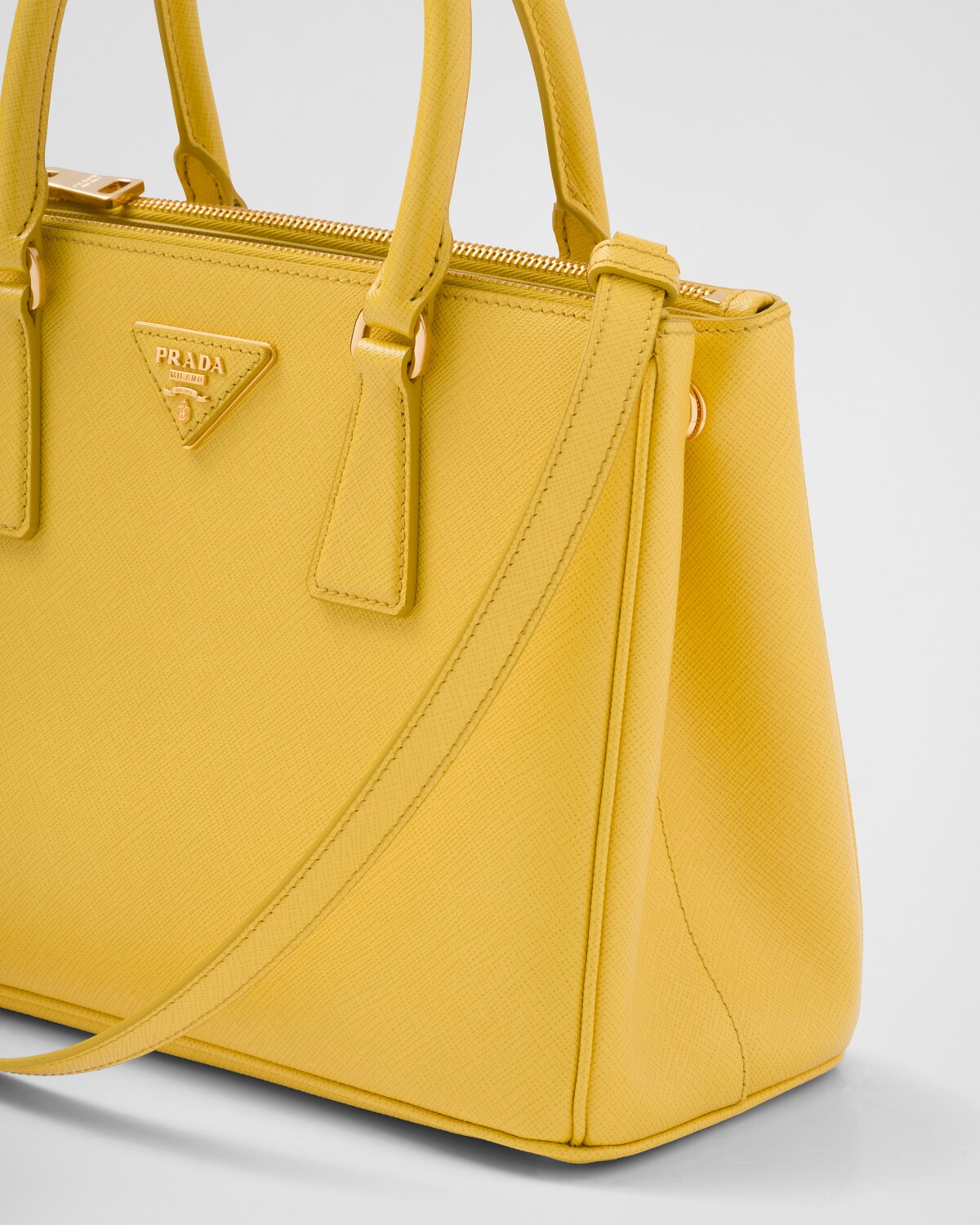 Sunny Yellow Medium Prada Galleria Saffiano Leather Bag | PRADA