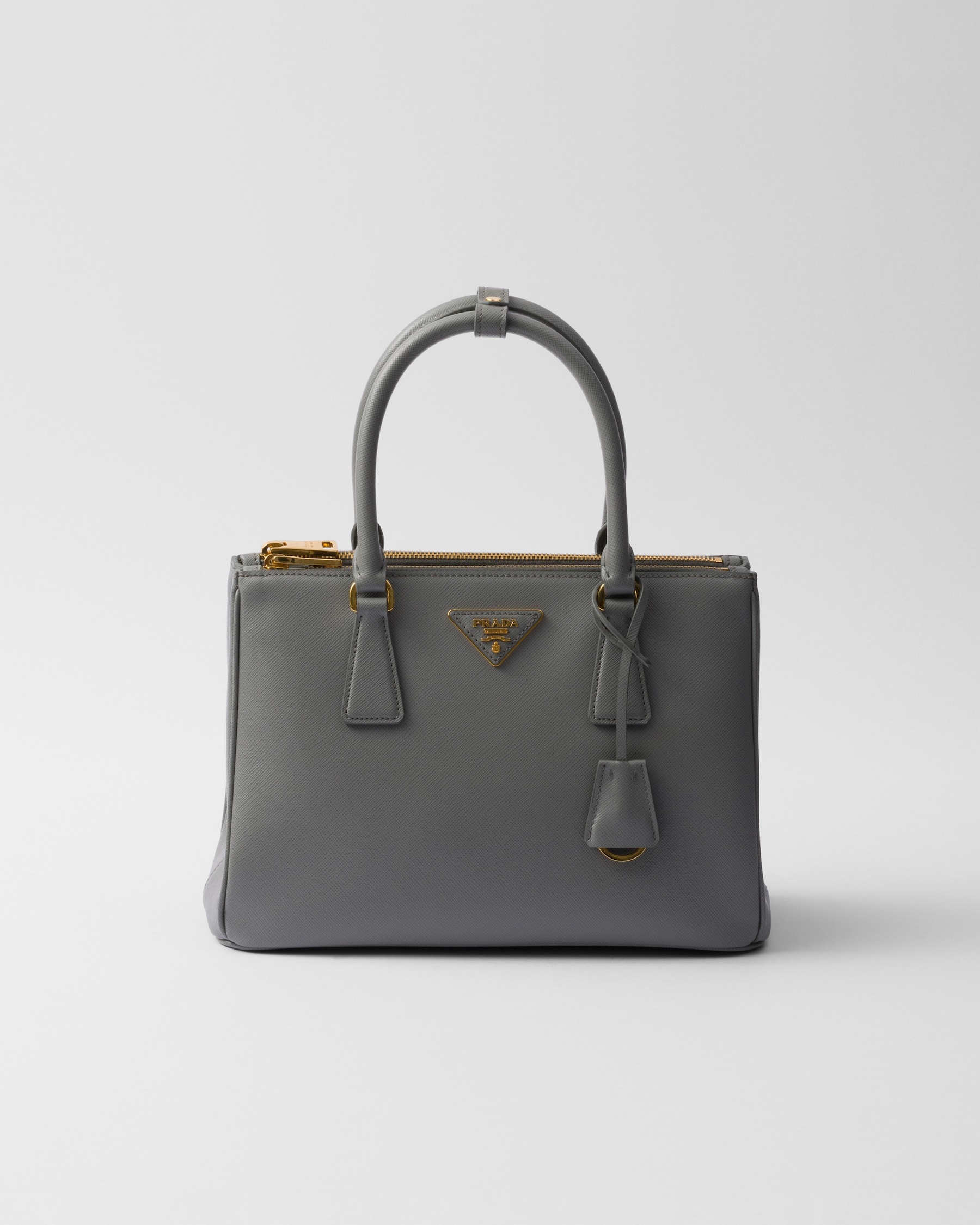 Slate Gray Medium Prada Galleria Saffiano Leather Bag | PRADA