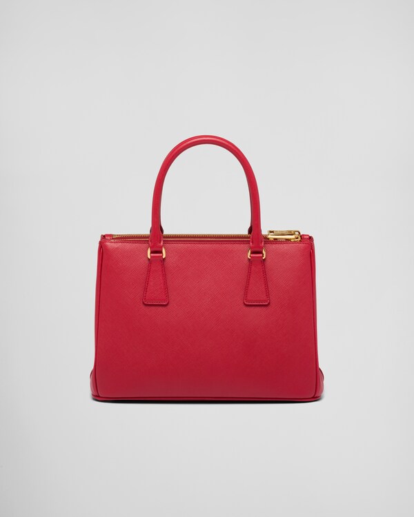 Fiery Red Medium Prada Galleria Saffiano Leather Bag | PRADA