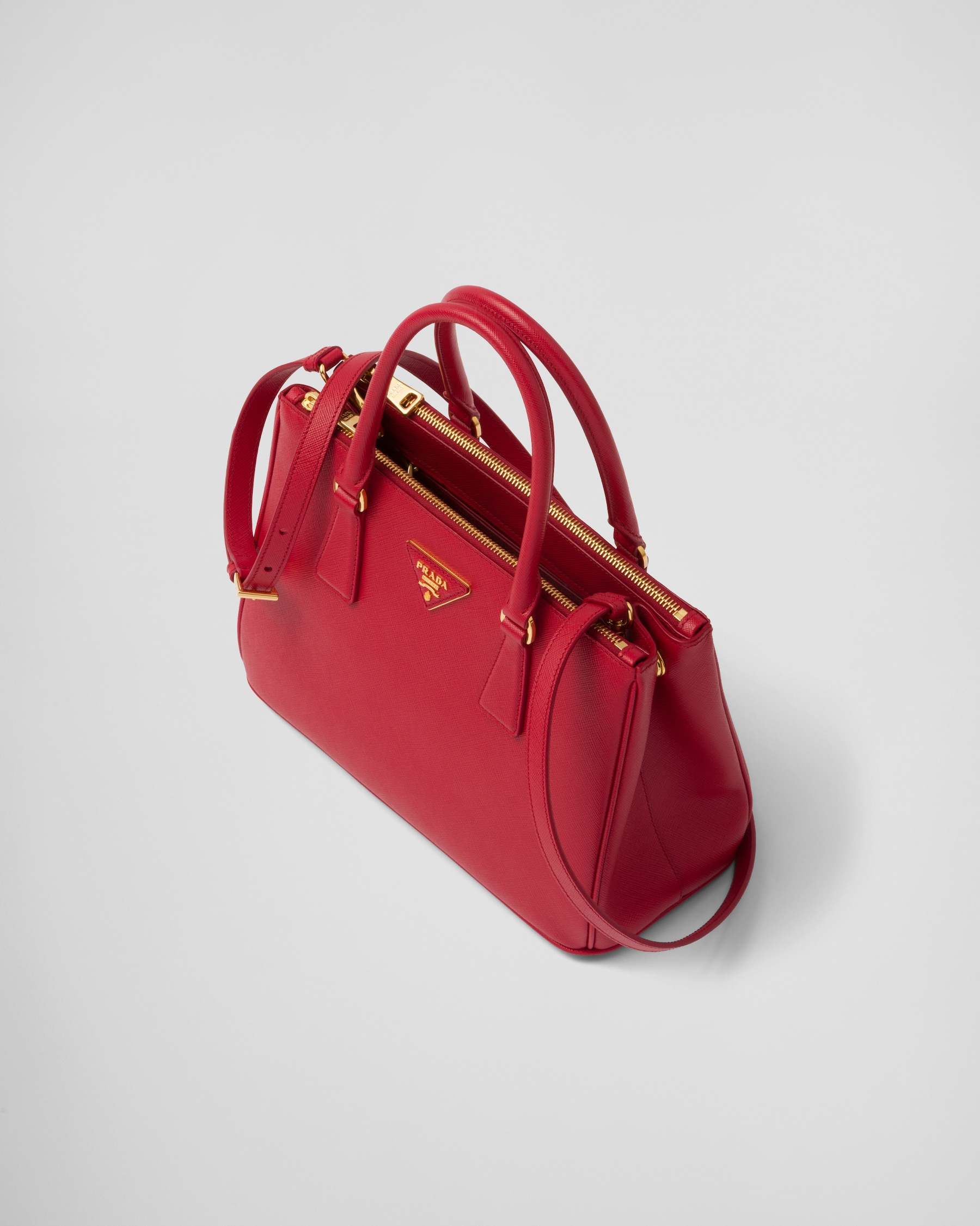 Fiery Red Medium Prada Galleria Saffiano Leather Bag | PRADA