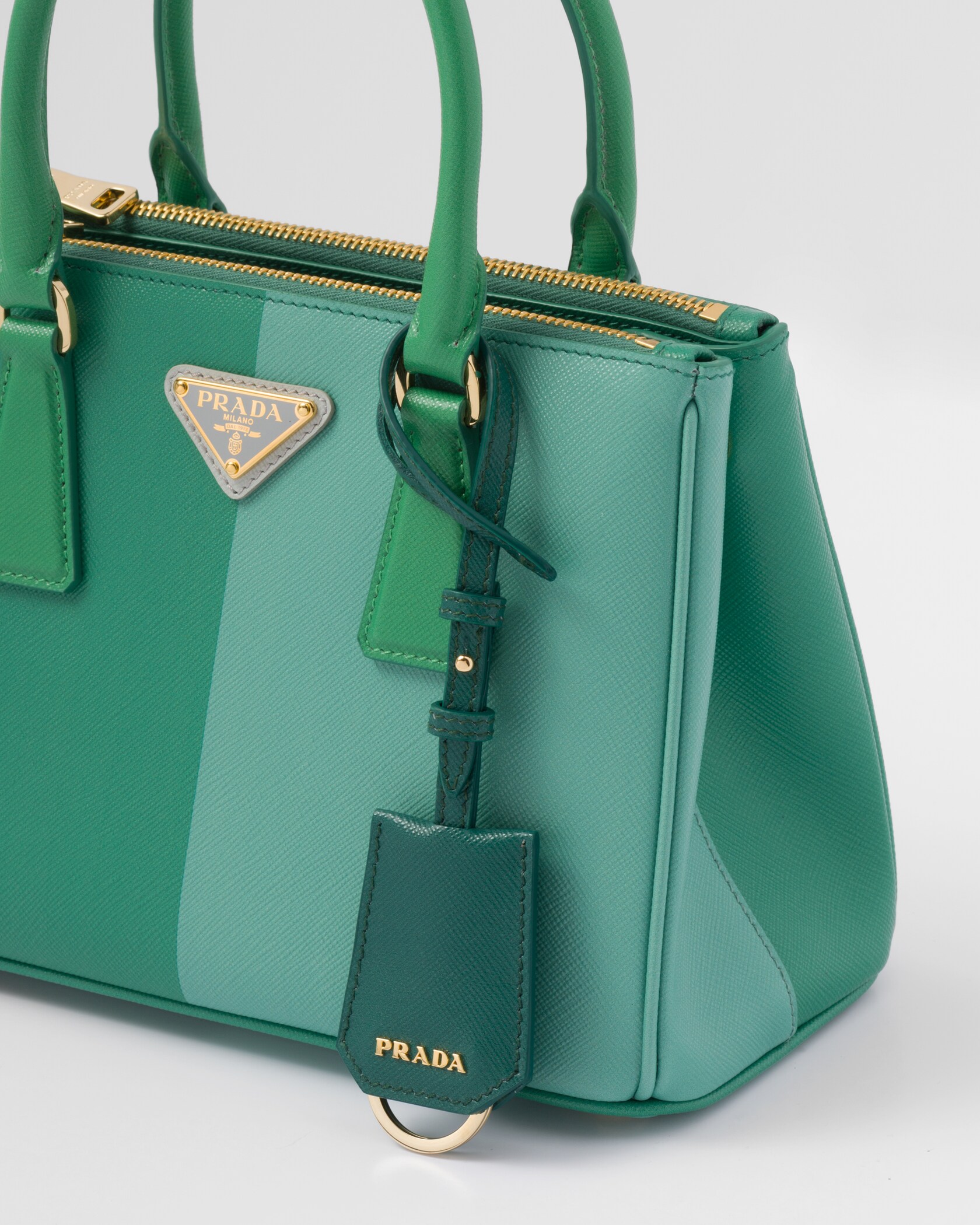 Aquamarine/jade Green Small Prada Galleria Saffiano Special Edition Bag ...