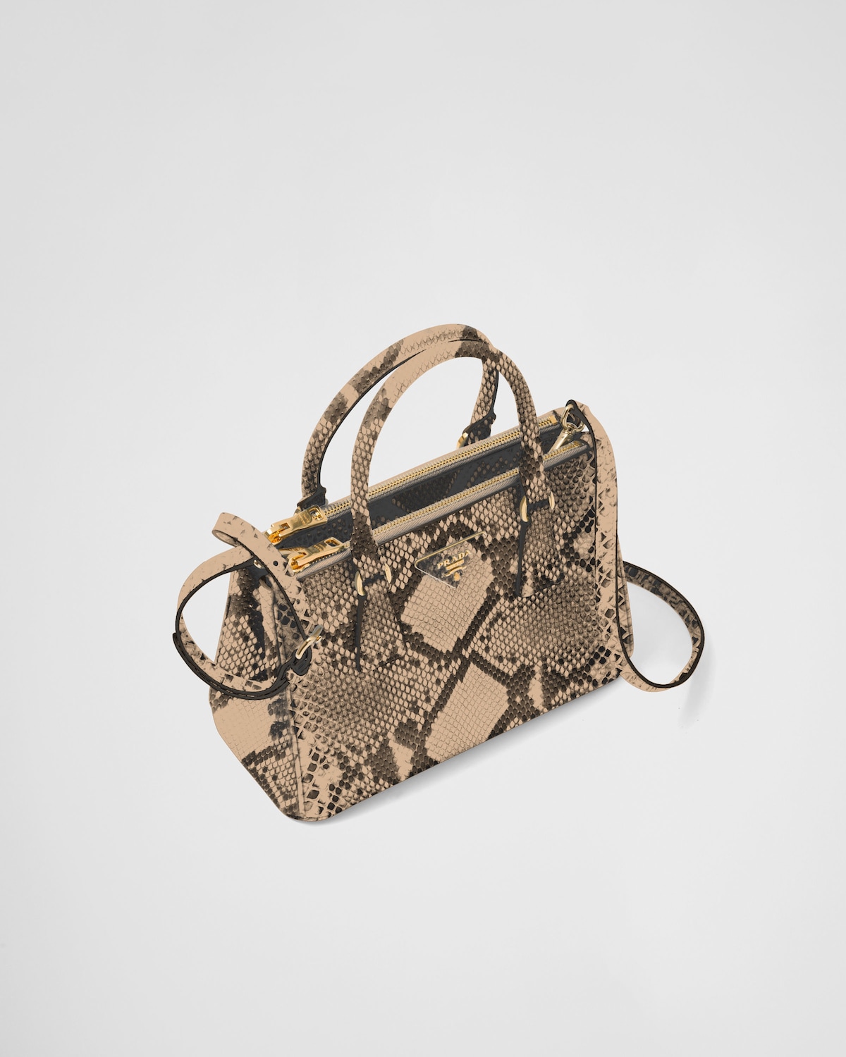Water Lily Small Prada Galleria Python Leather Bag | PRADA