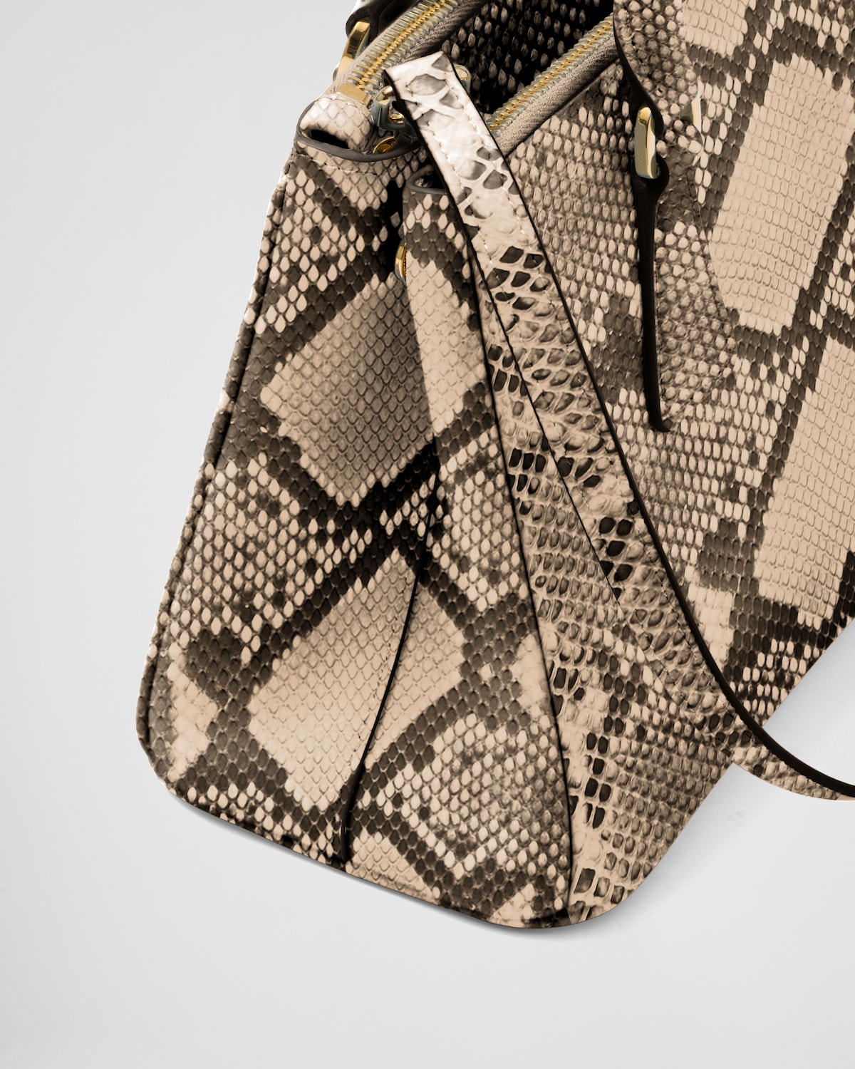 Water Lily Small Prada Galleria Python Leather Bag | PRADA