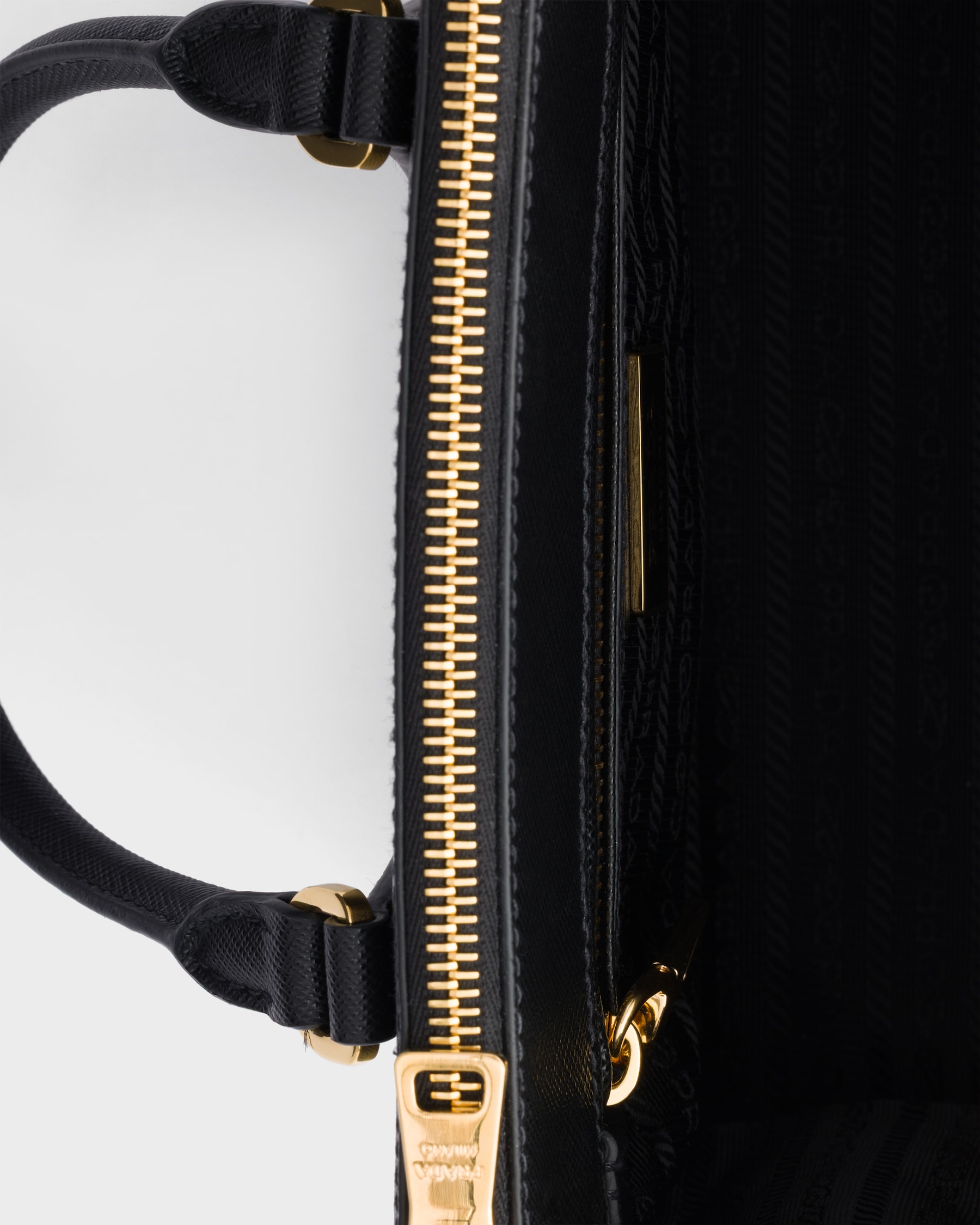 Black Small Prada Galleria Saffiano Leather Bag | PRADA