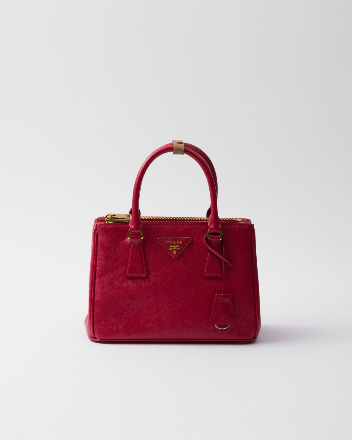 Fiery Red Small Prada Galleria Saffiano Leather Bag | PRADA