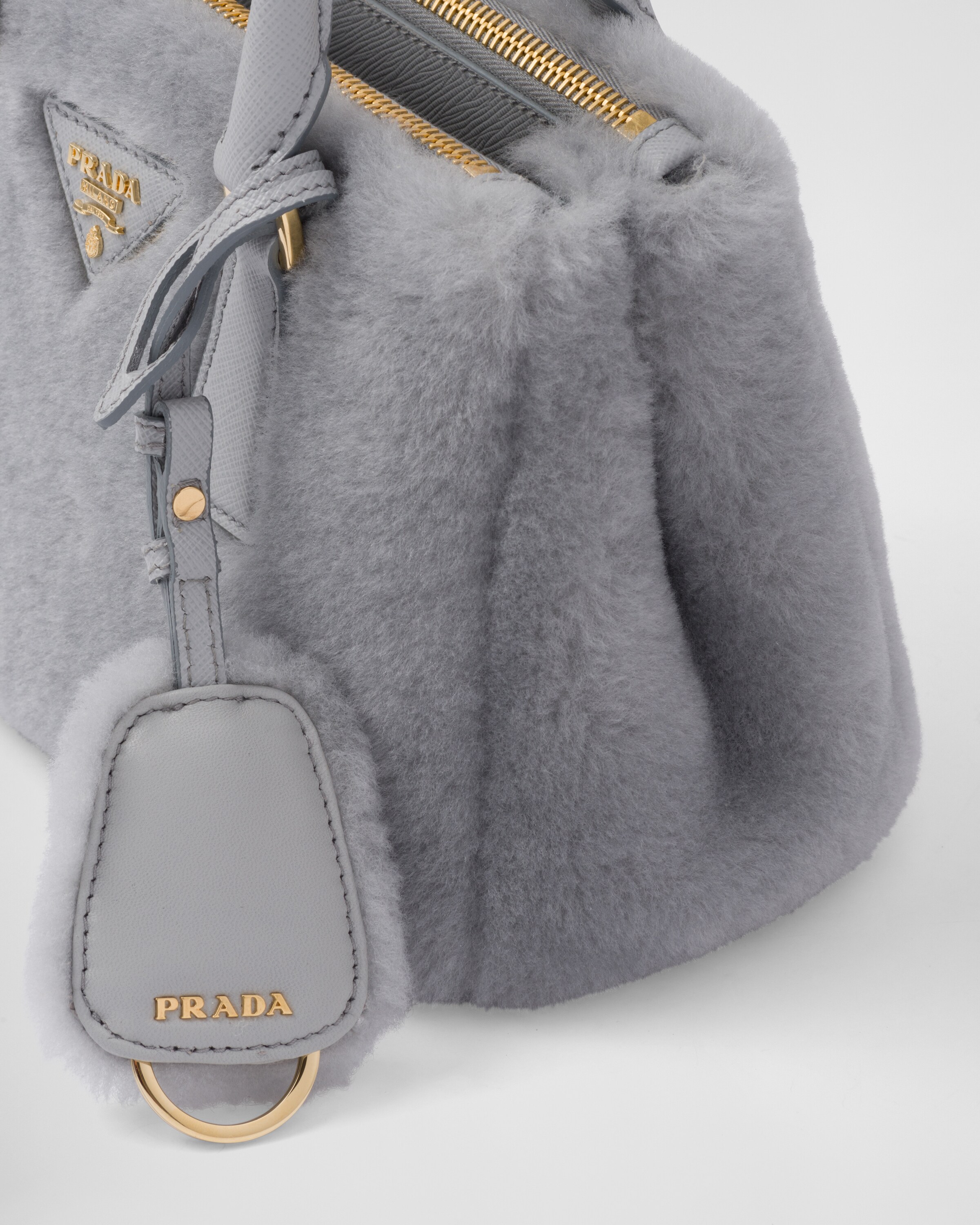 Borsa Prada Galleria mini in montone Fiordaliso | Prada