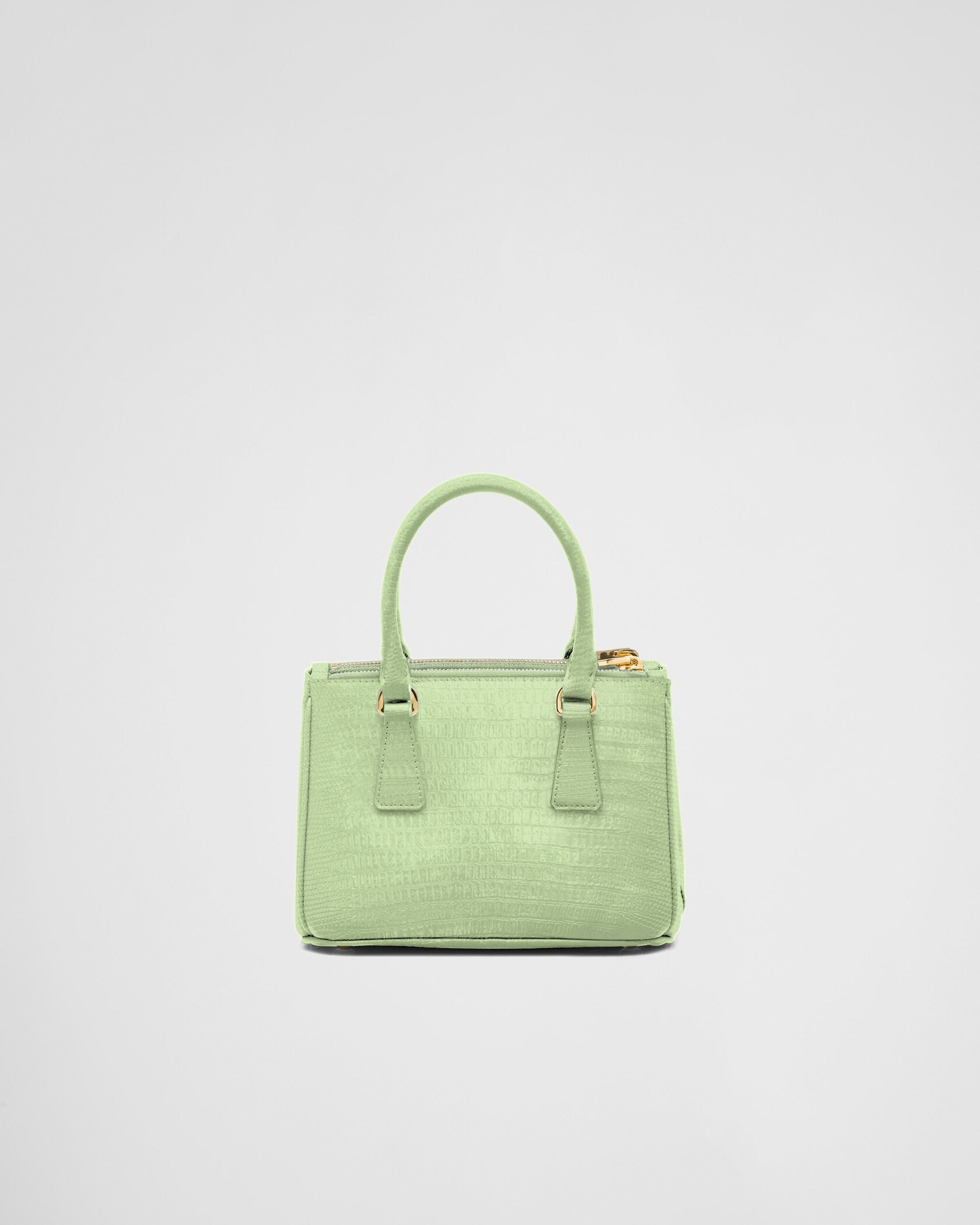 Aqua Prada Galleria Lizard Skin Mini-bag | PRADA