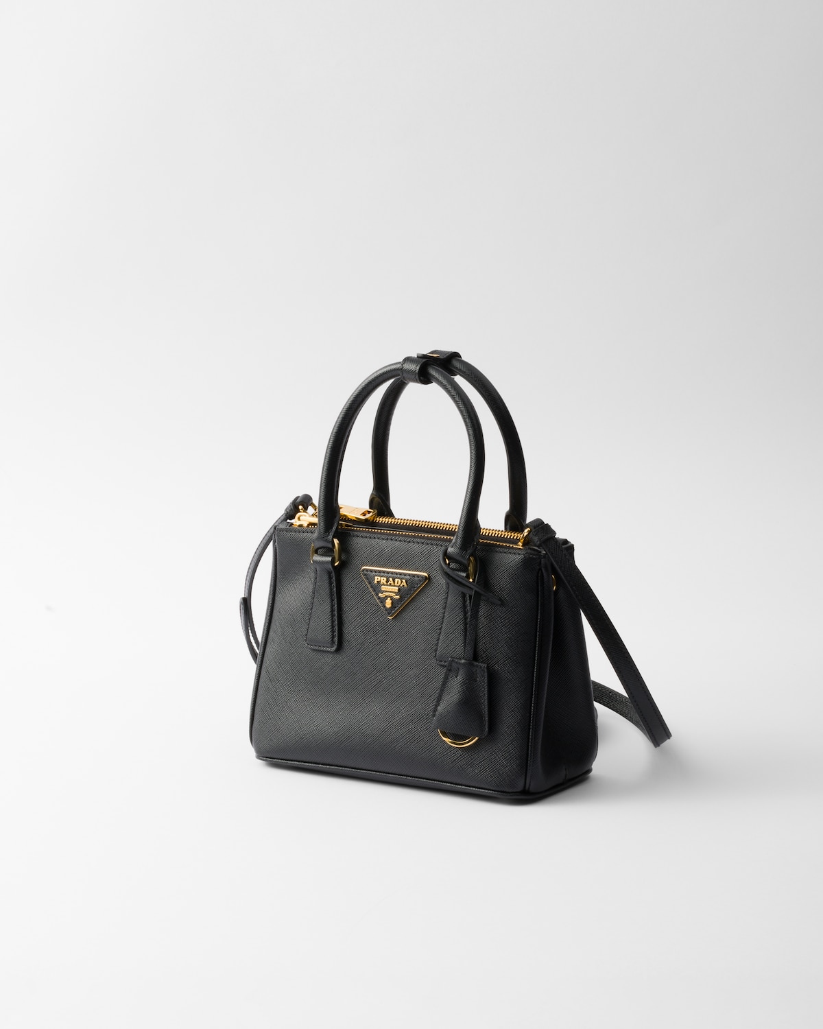 Black Prada Galleria Mini Saffiano Leather Bag | PRADA