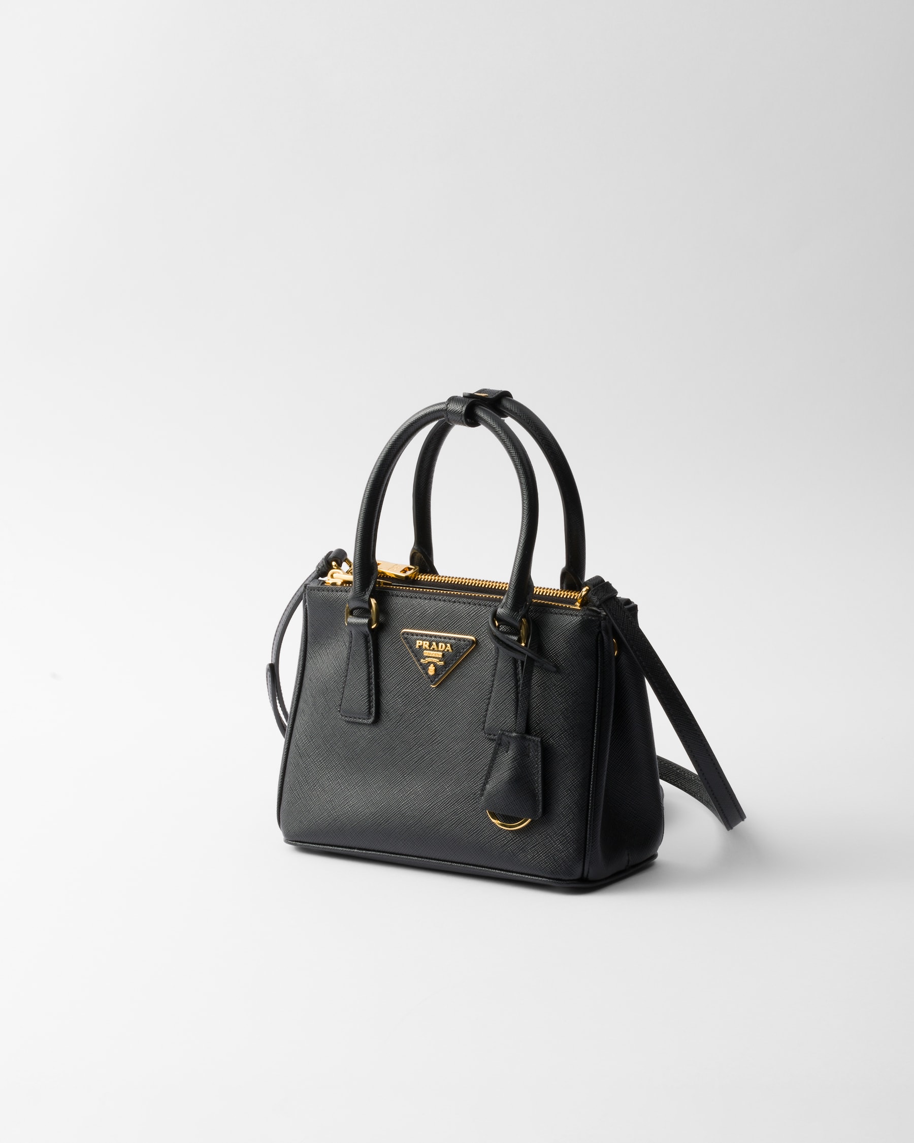 Black Prada Galleria Mini Saffiano Leather Bag | PRADA