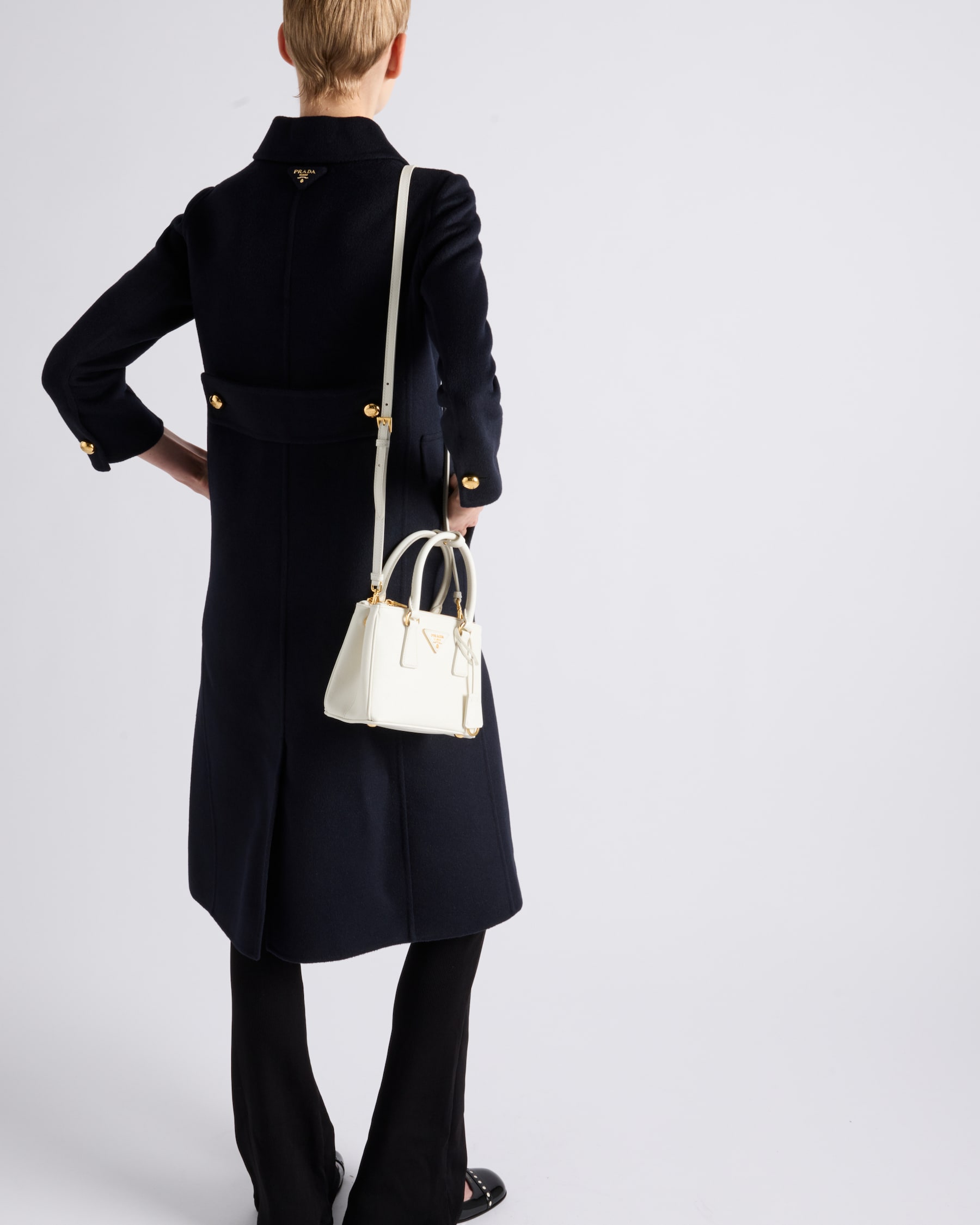 White Prada Galleria Saffiano Leather Mini-bag | PRADA
