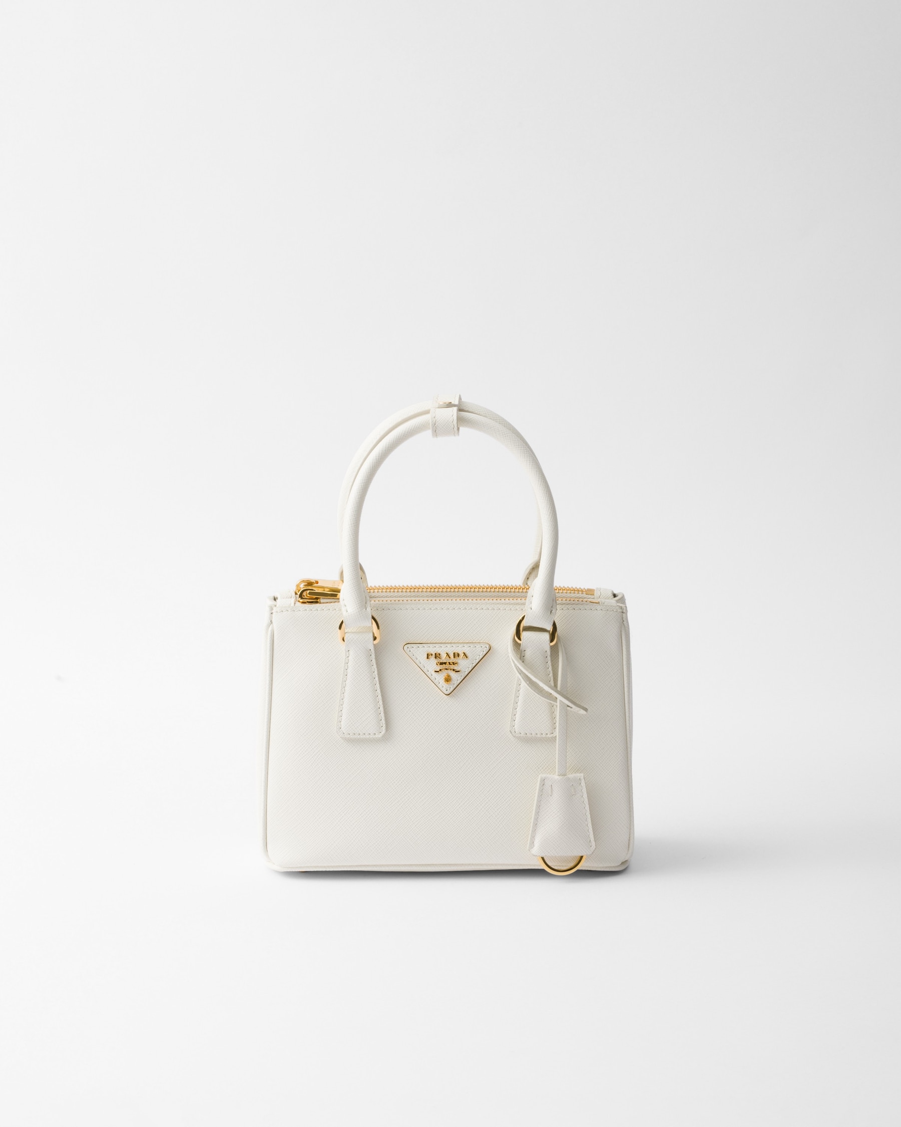 White Prada Galleria Saffiano Leather Mini-bag | PRADA