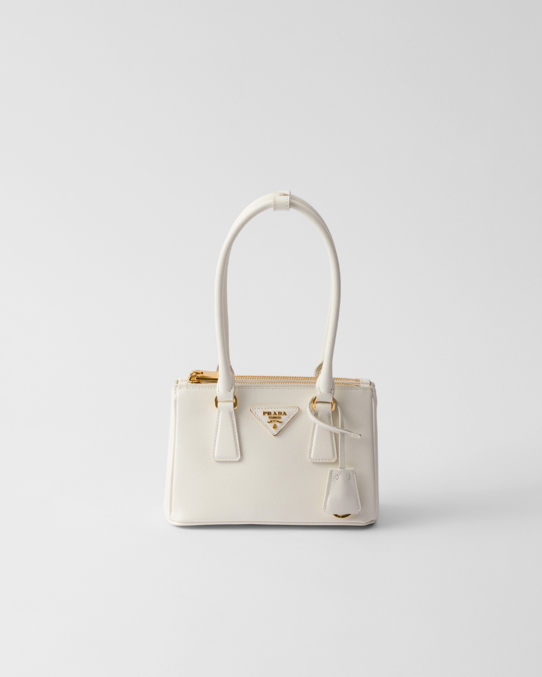 White Prada Galleria Saffiano Leather Mini-bag | PRADA