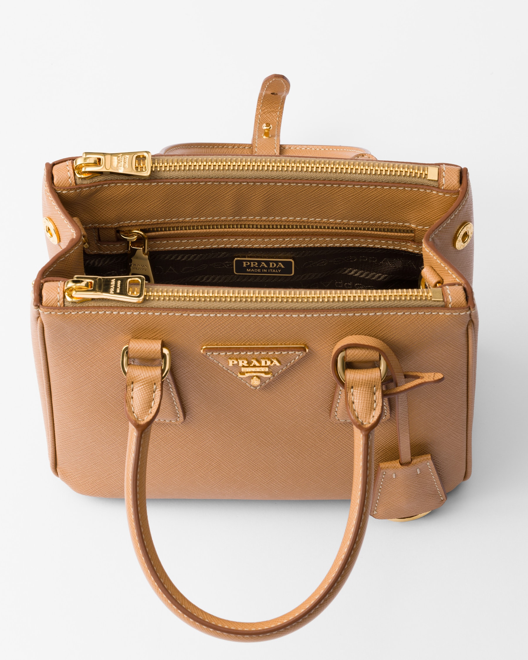 Natural Prada Galleria Saffiano Leather Mini-bag | PRADA