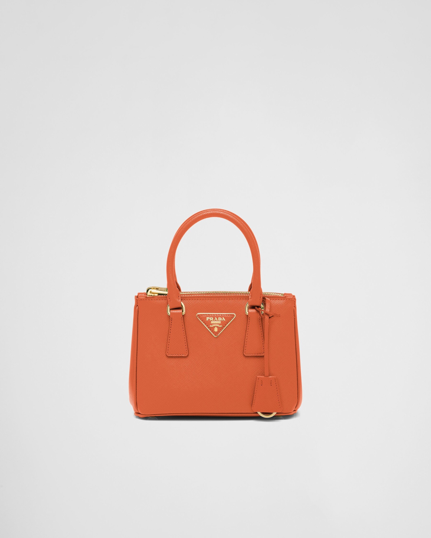 Orange Prada Galleria Saffiano Leather Mini-bag | PRADA