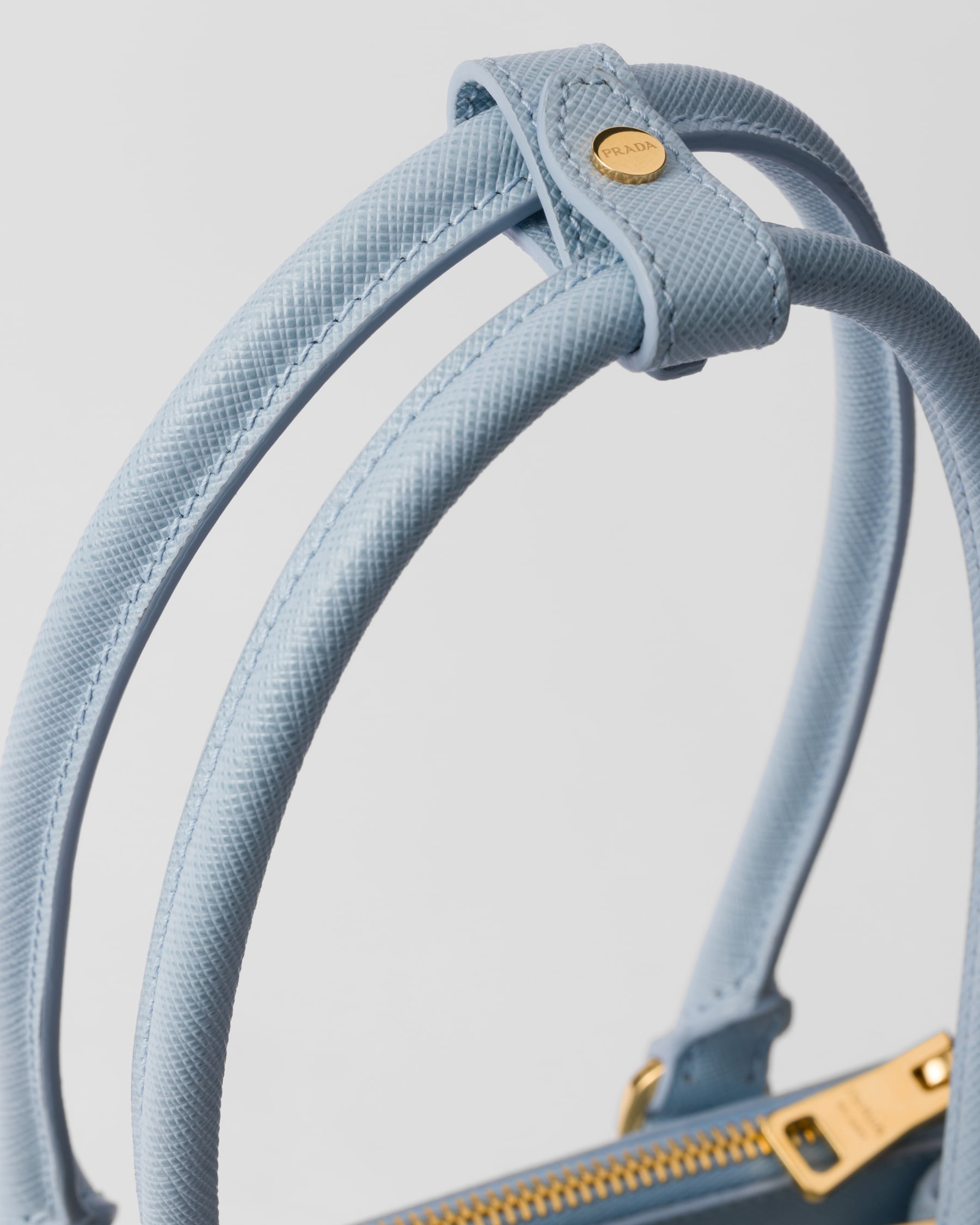 Light Blue Prada Galleria Mini Saffiano Leather Bag | PRADA