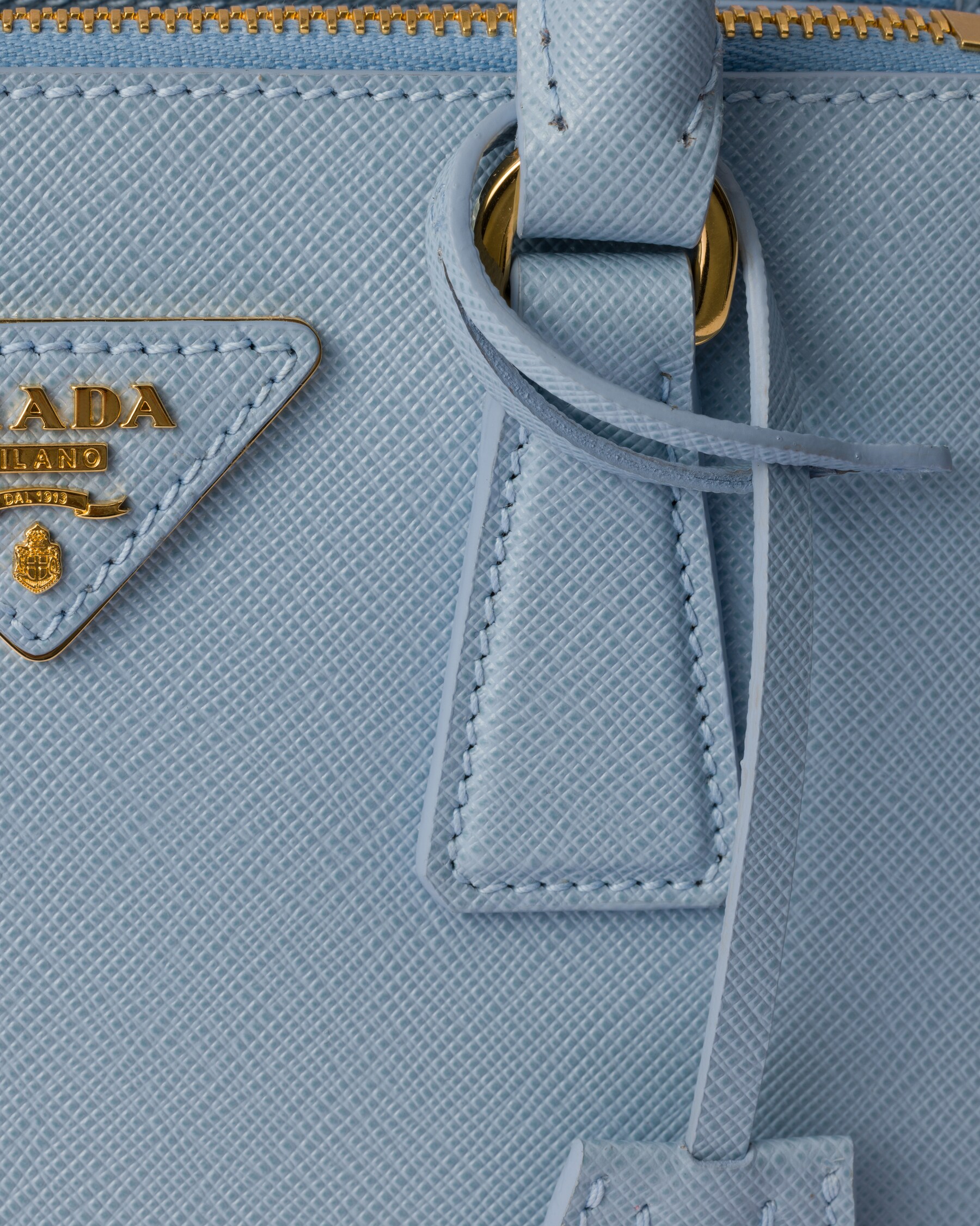 Light Blue Prada Galleria Mini Saffiano Leather Bag | PRADA