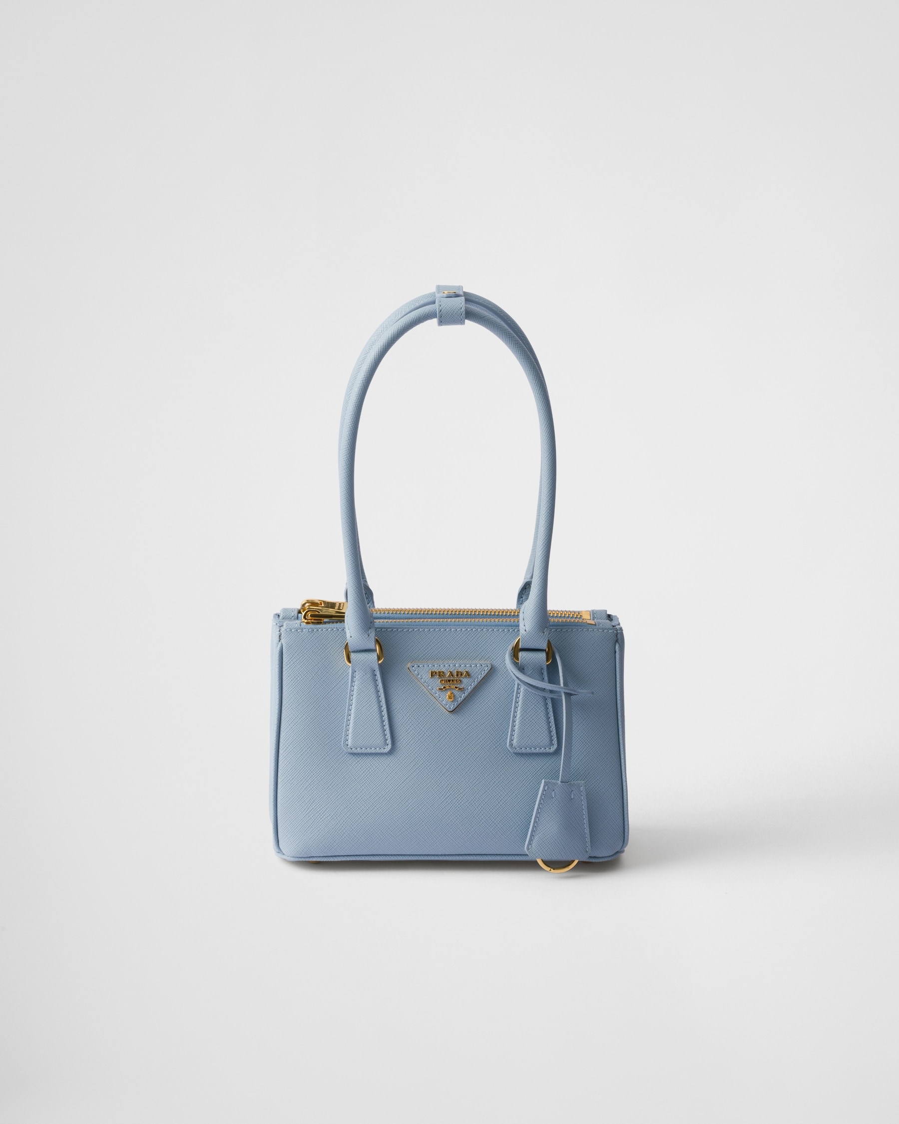 Light Blue Prada Galleria Mini Saffiano Leather Bag | PRADA