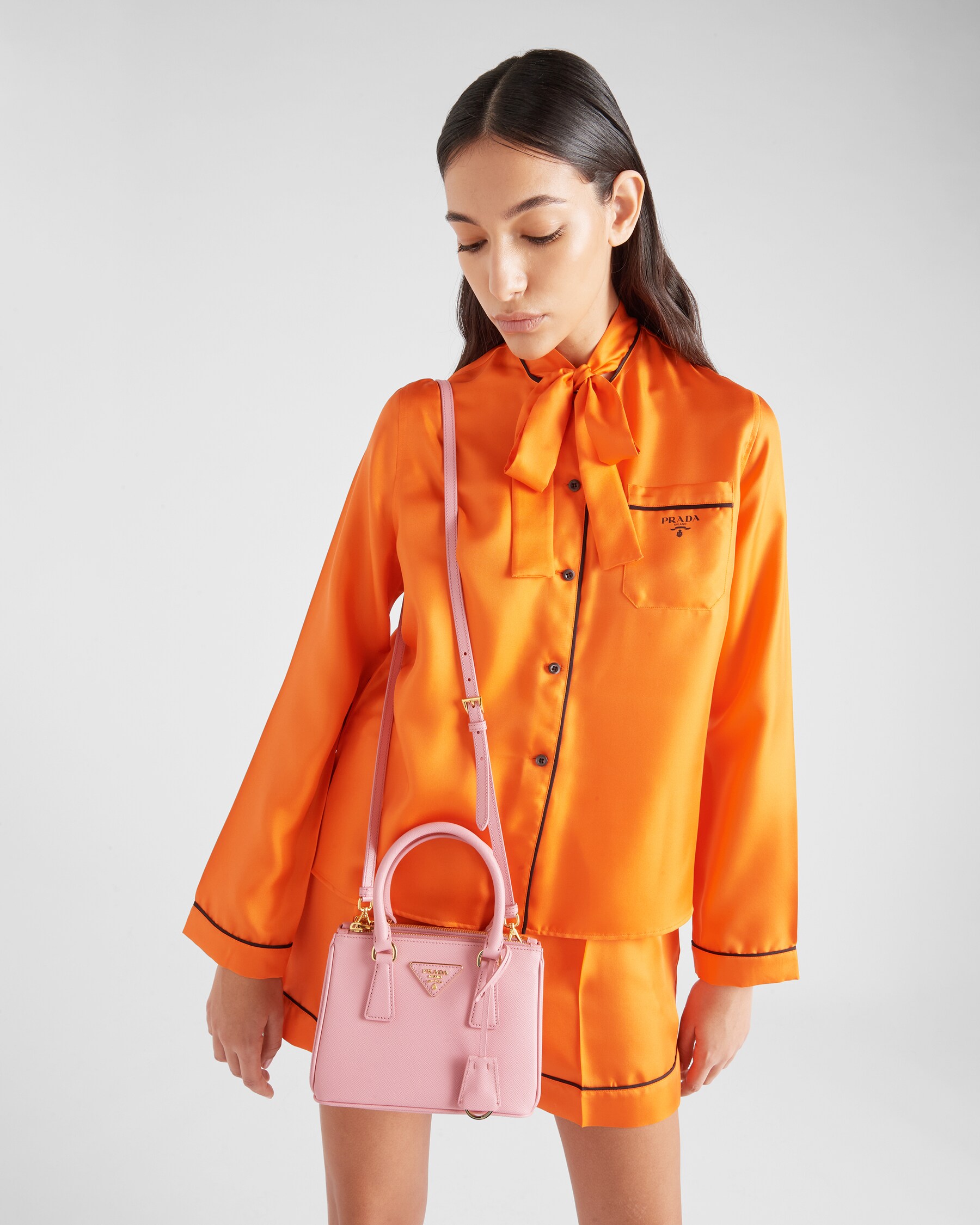 Petal Pink Prada Galleria Saffiano Leather Mini-bag | PRADA