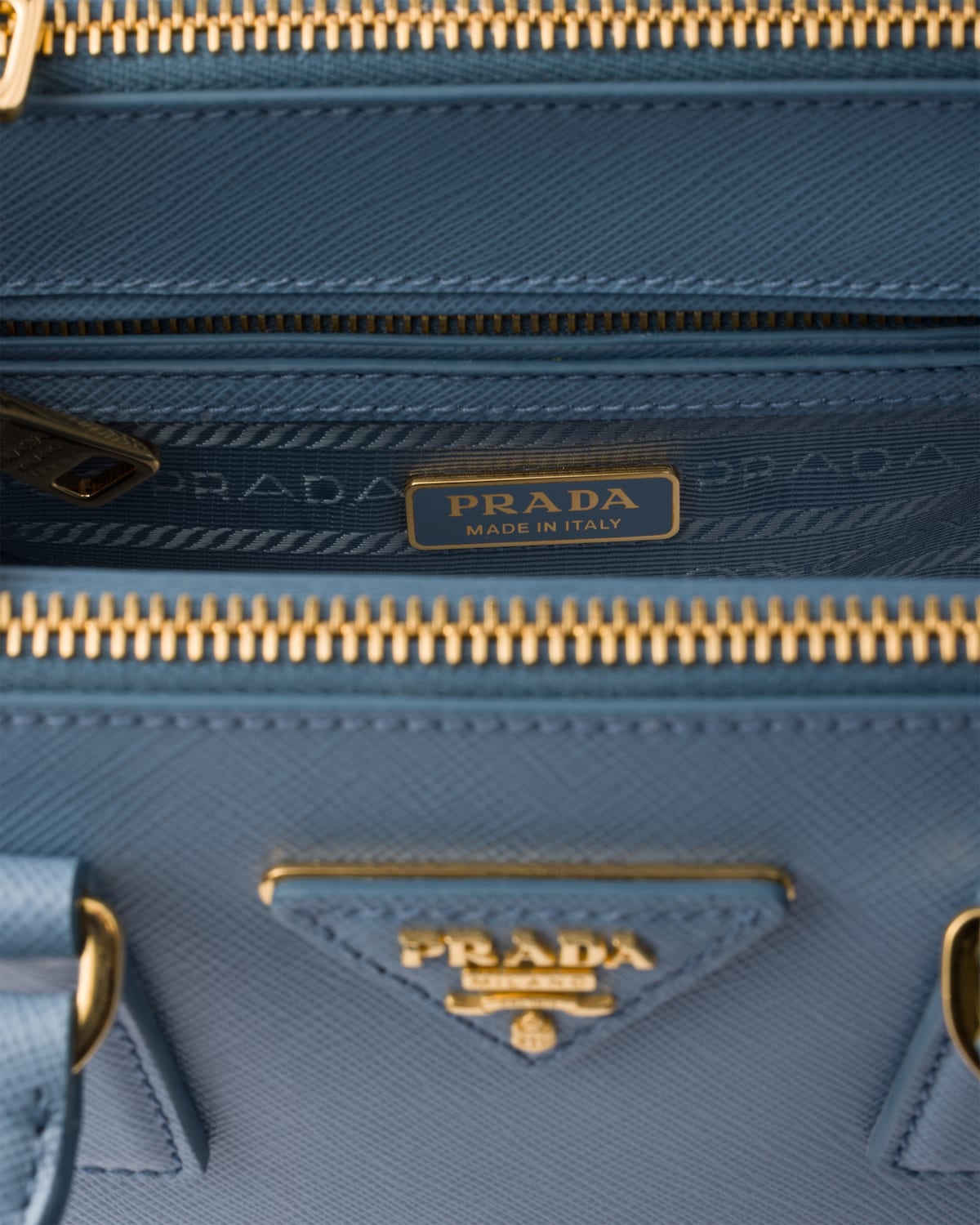 Astral Blue Prada Galleria Mini Saffiano Leather Bag | PRADA