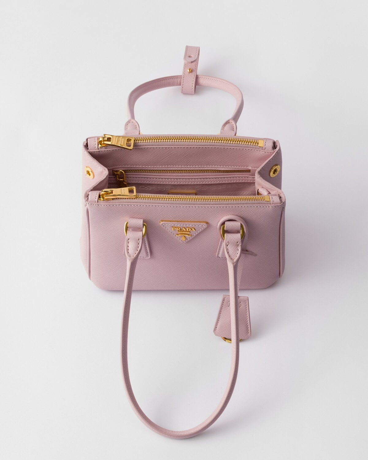 Alabaster Pink Prada Galleria Saffiano Leather Mini-bag | PRADA